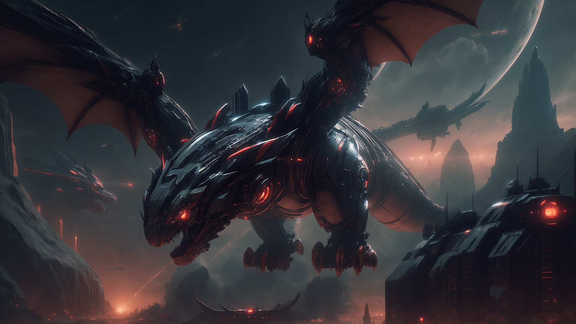 Machine Dragon Wallpaper