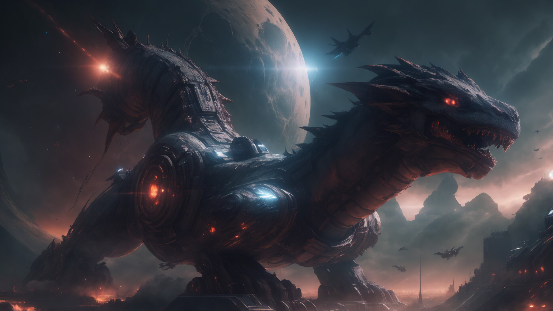 Machine Dragon Wallpaper