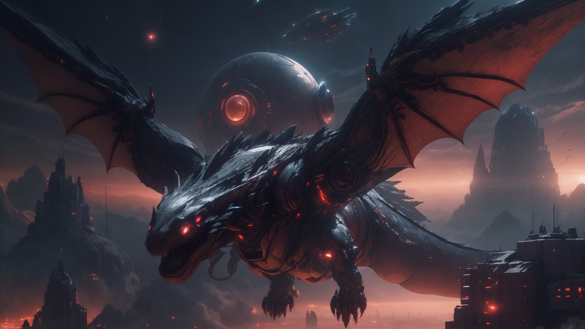 Machine Dragon Wallpaper
