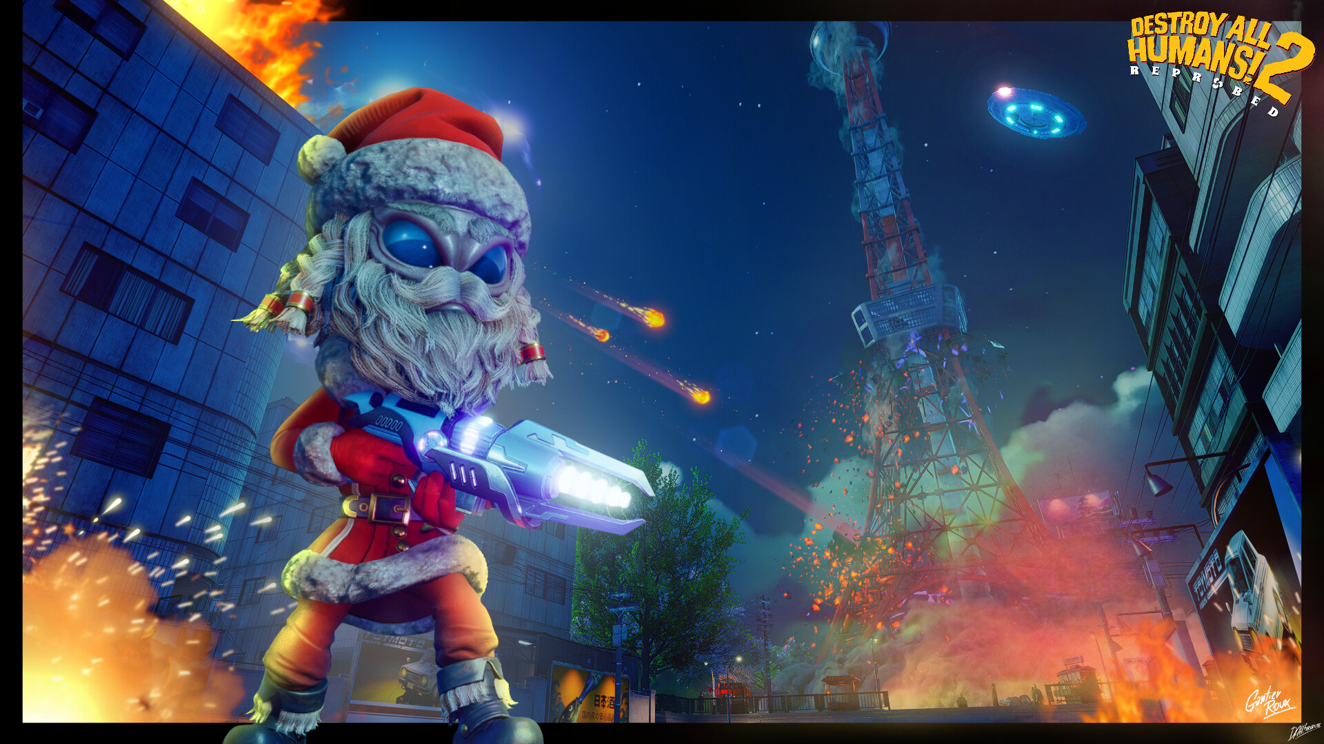 ArtStation - Destroy All Humans! 2 - Reprobed (Winter Skins Poster #1)