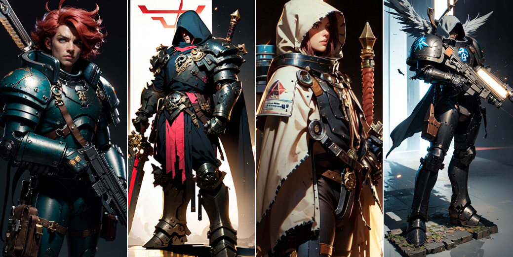 ArtStation - 200 |4K Big Armor Warhammer Style Reference Art V1 now in ...