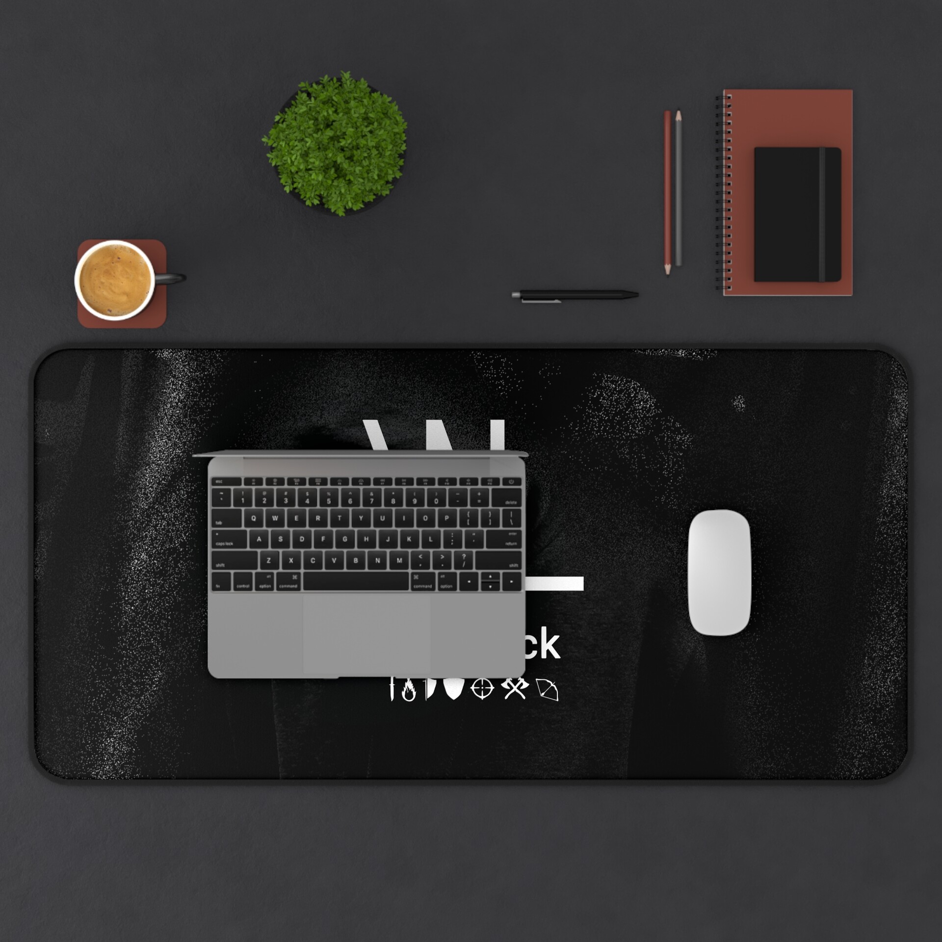 Nicolas Murdaca - WarLock Mouse Pad / Desk Mat