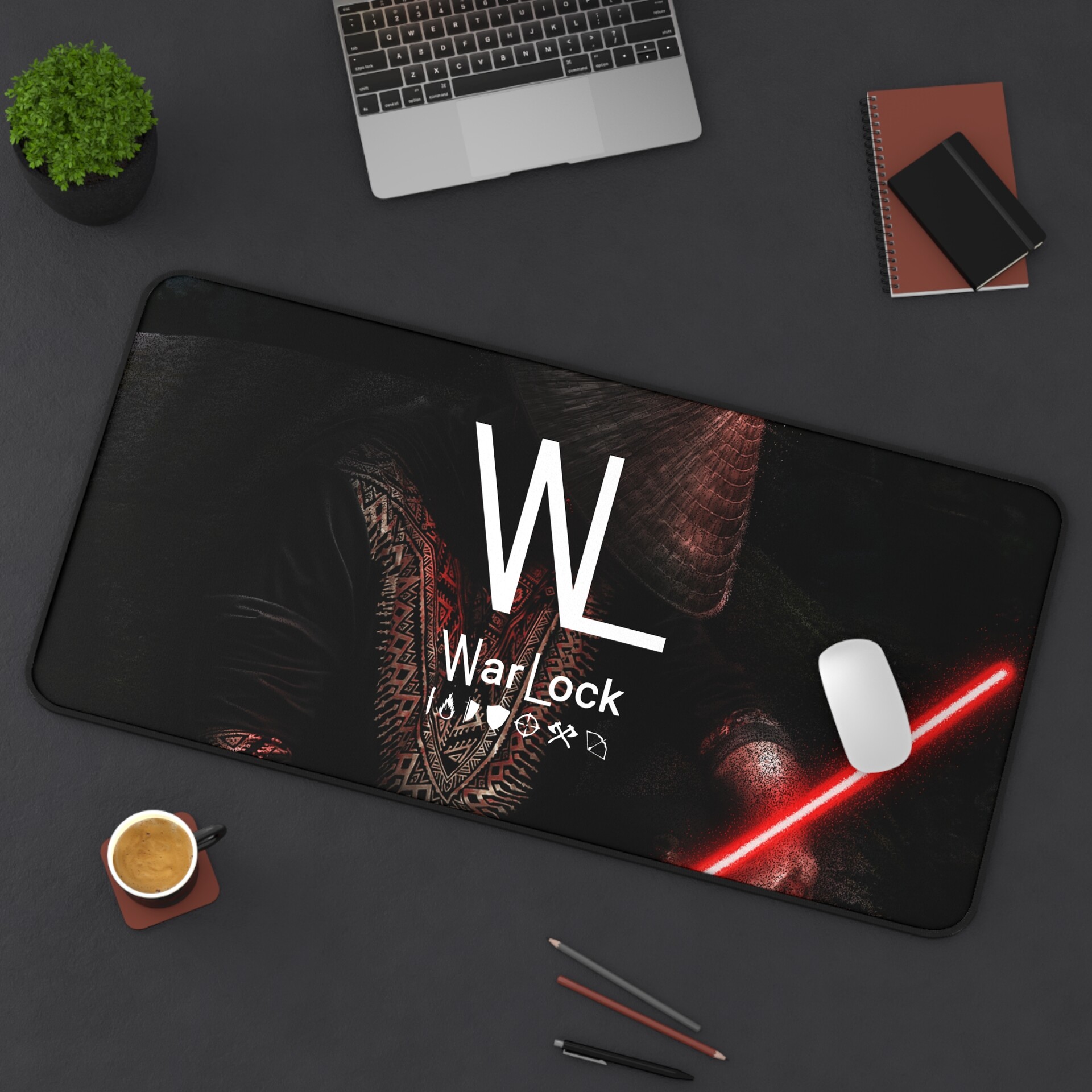Nicolas Murdaca - WarLock Mouse Pad / Desk Mat