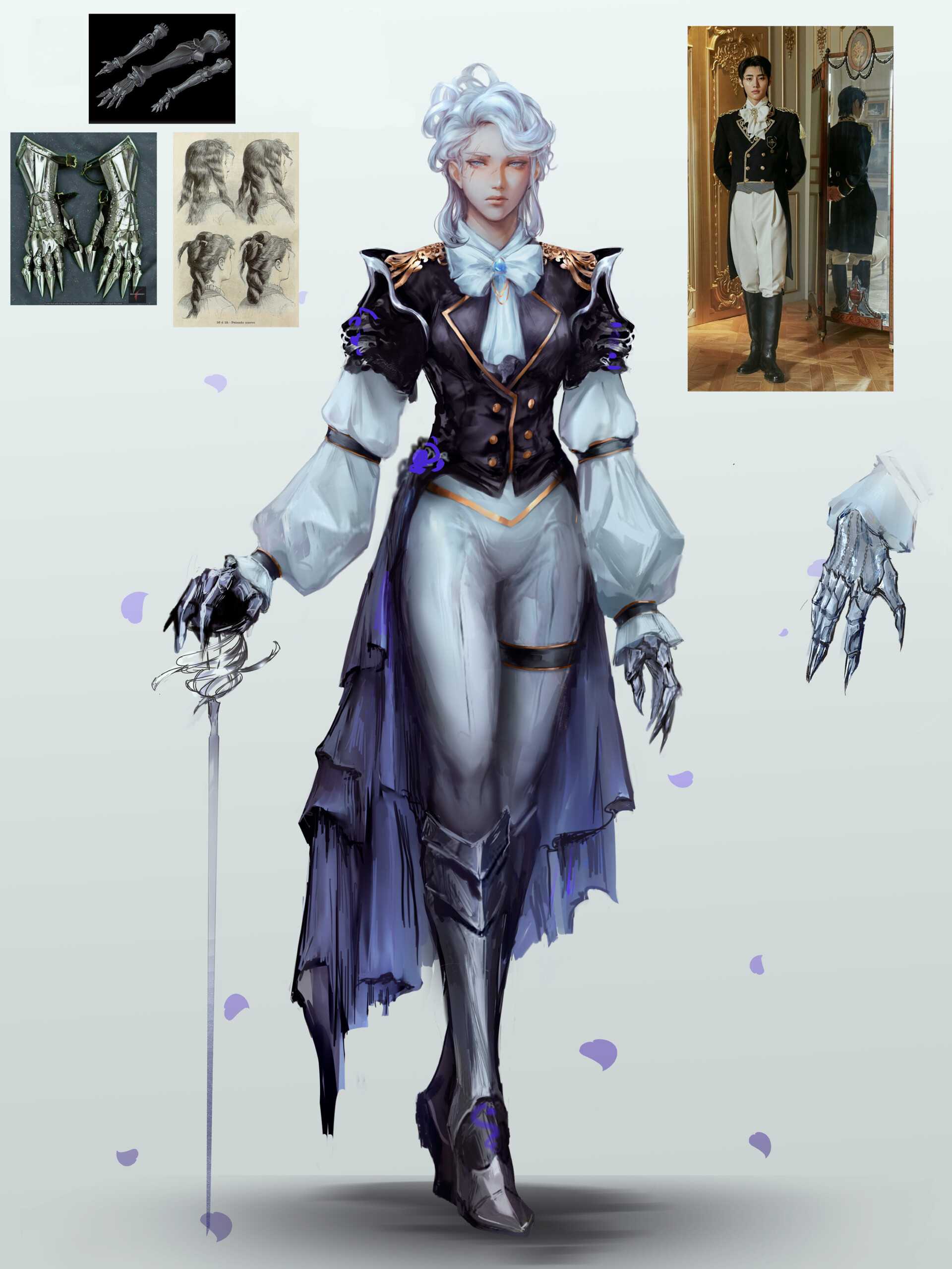 ArtStation - character- female sword fighter