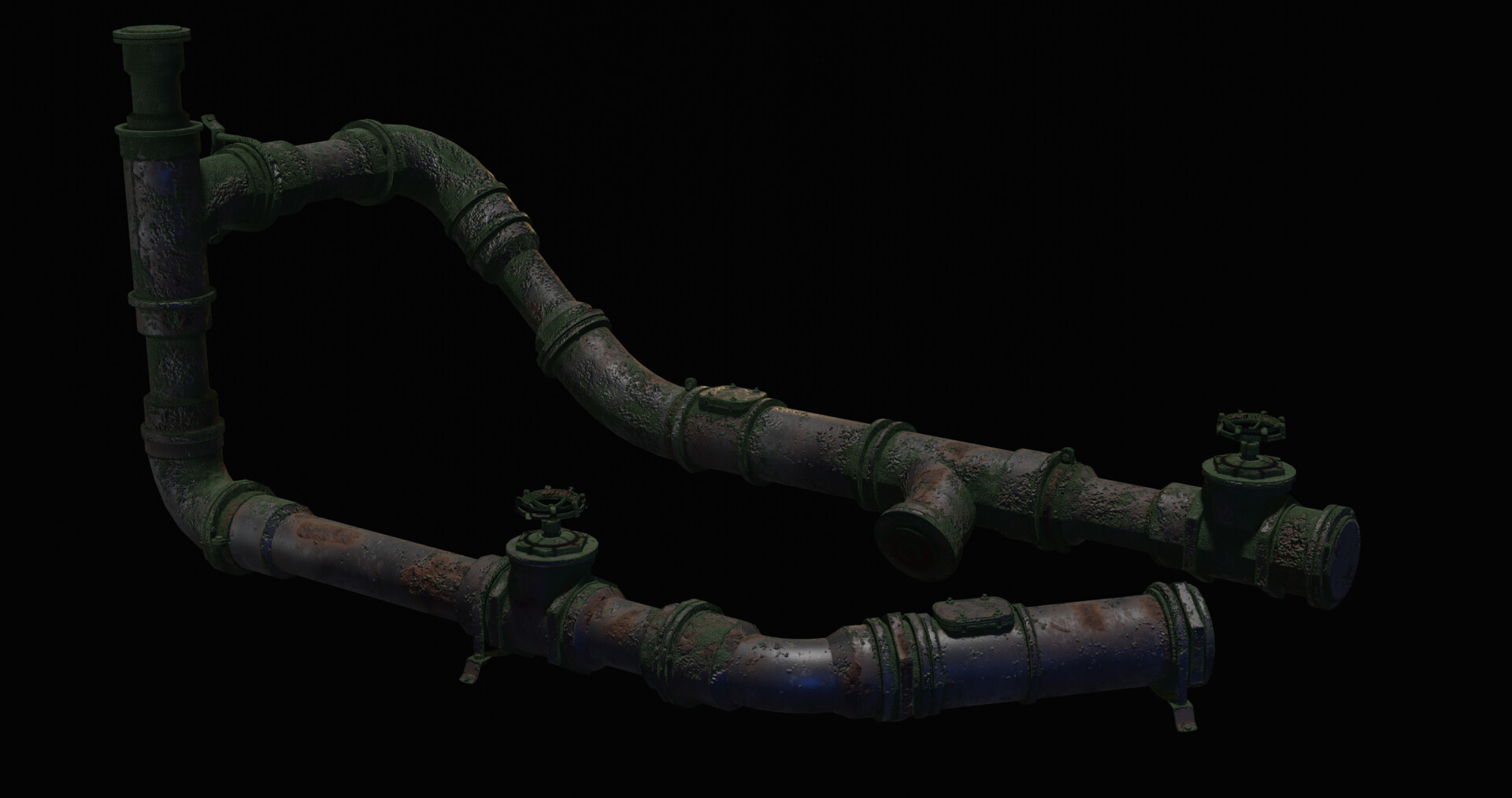 ArtStation - rusty pipes