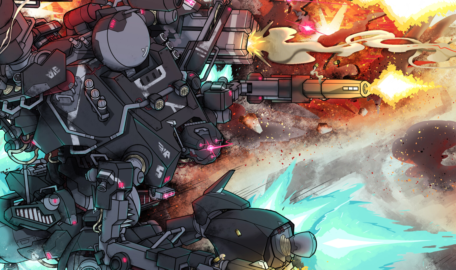 ArtStation - Armored Core 6 inspired mech