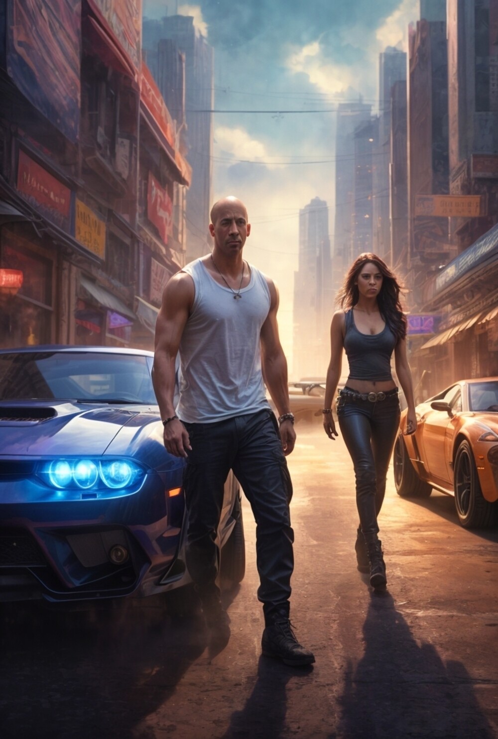 ArtStation - fast furious in road