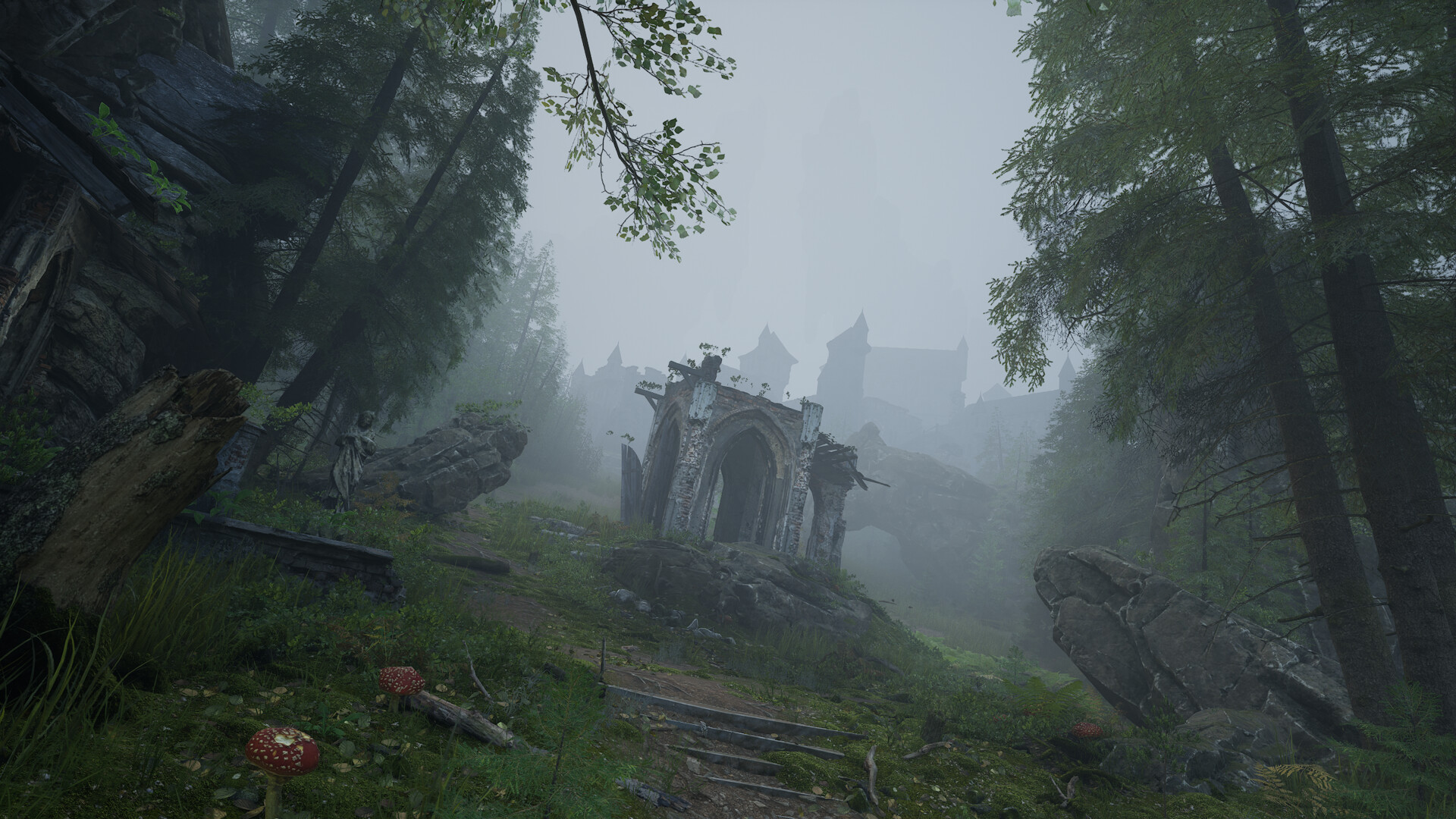 ArtStation - Forest castle