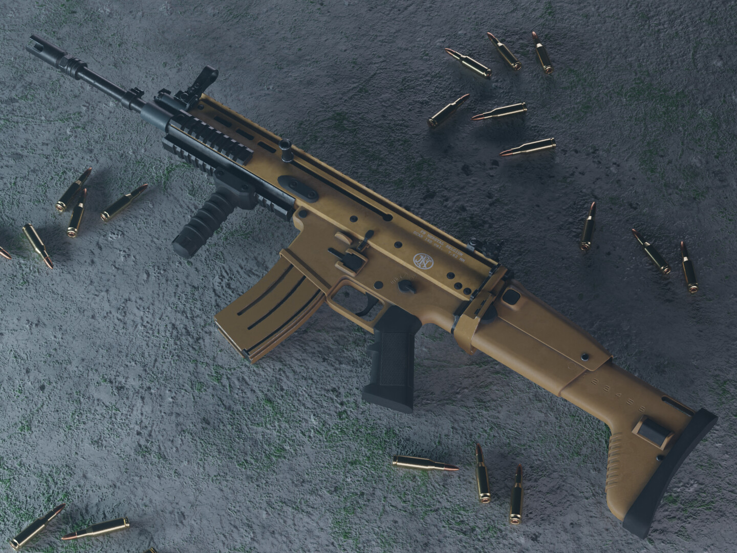 ArtStation - Automatic rifle FN SCAR-H