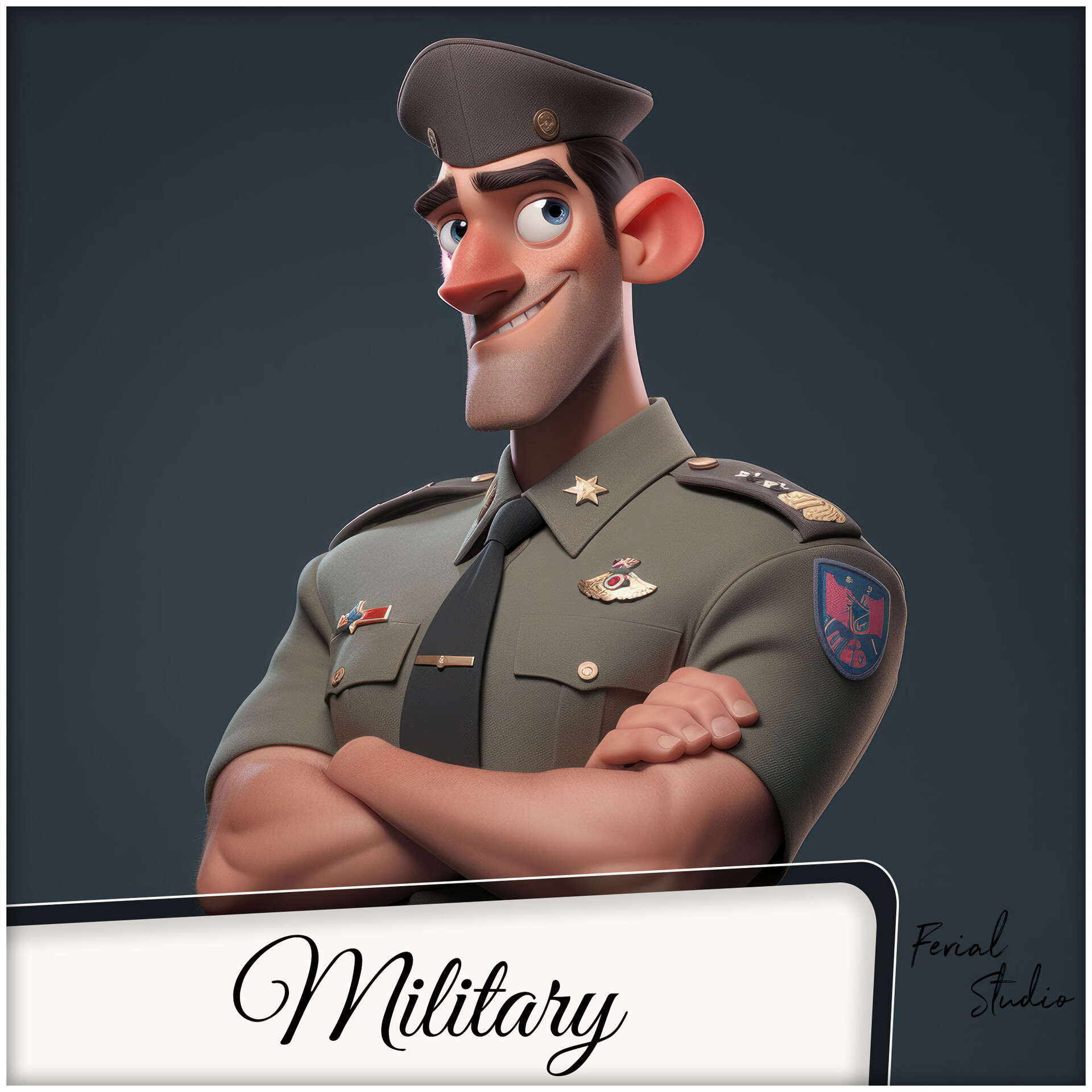 ArtStation - 🔹300 Military Male Character - Stylized Reference Image ...