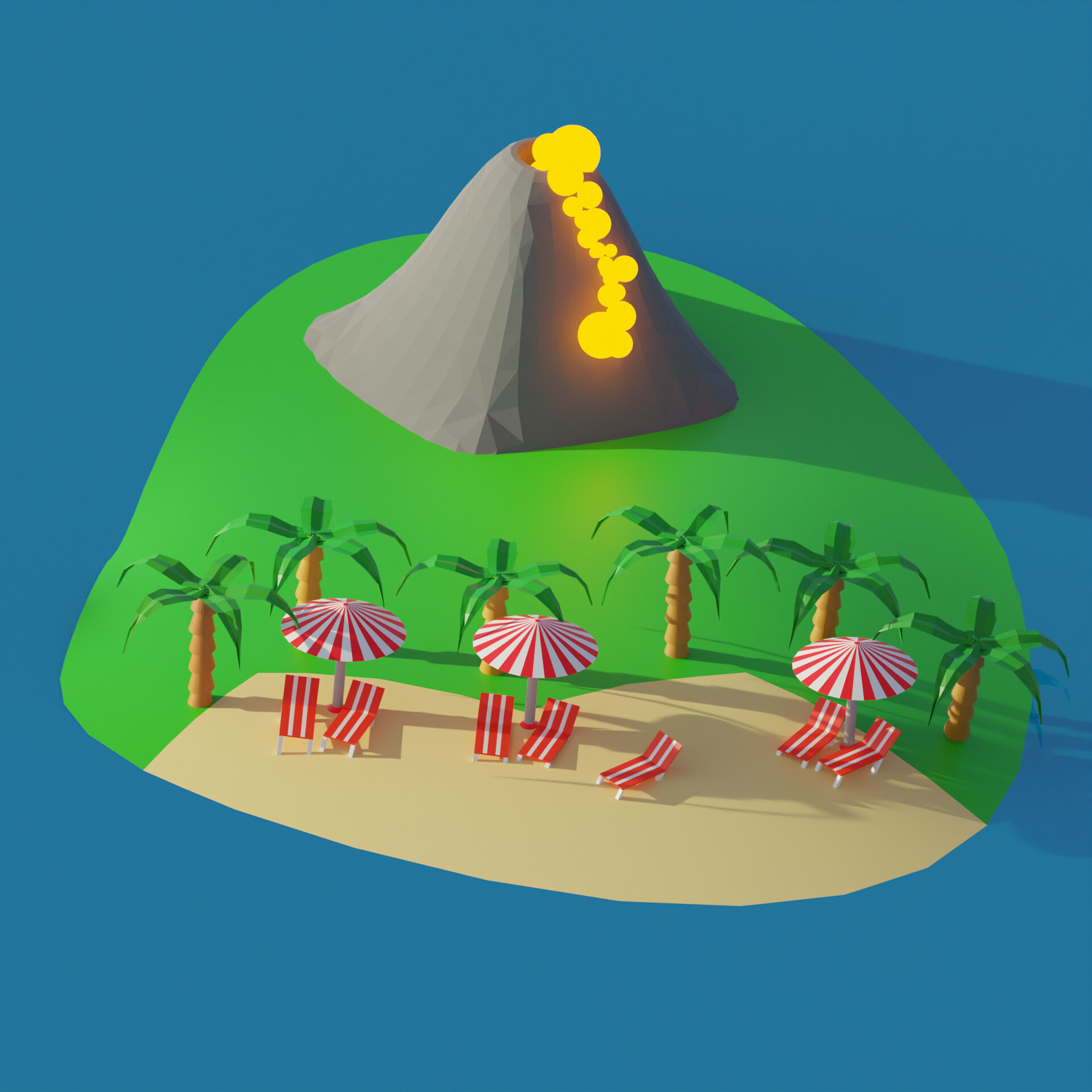 ArtStation - Low Poly Island