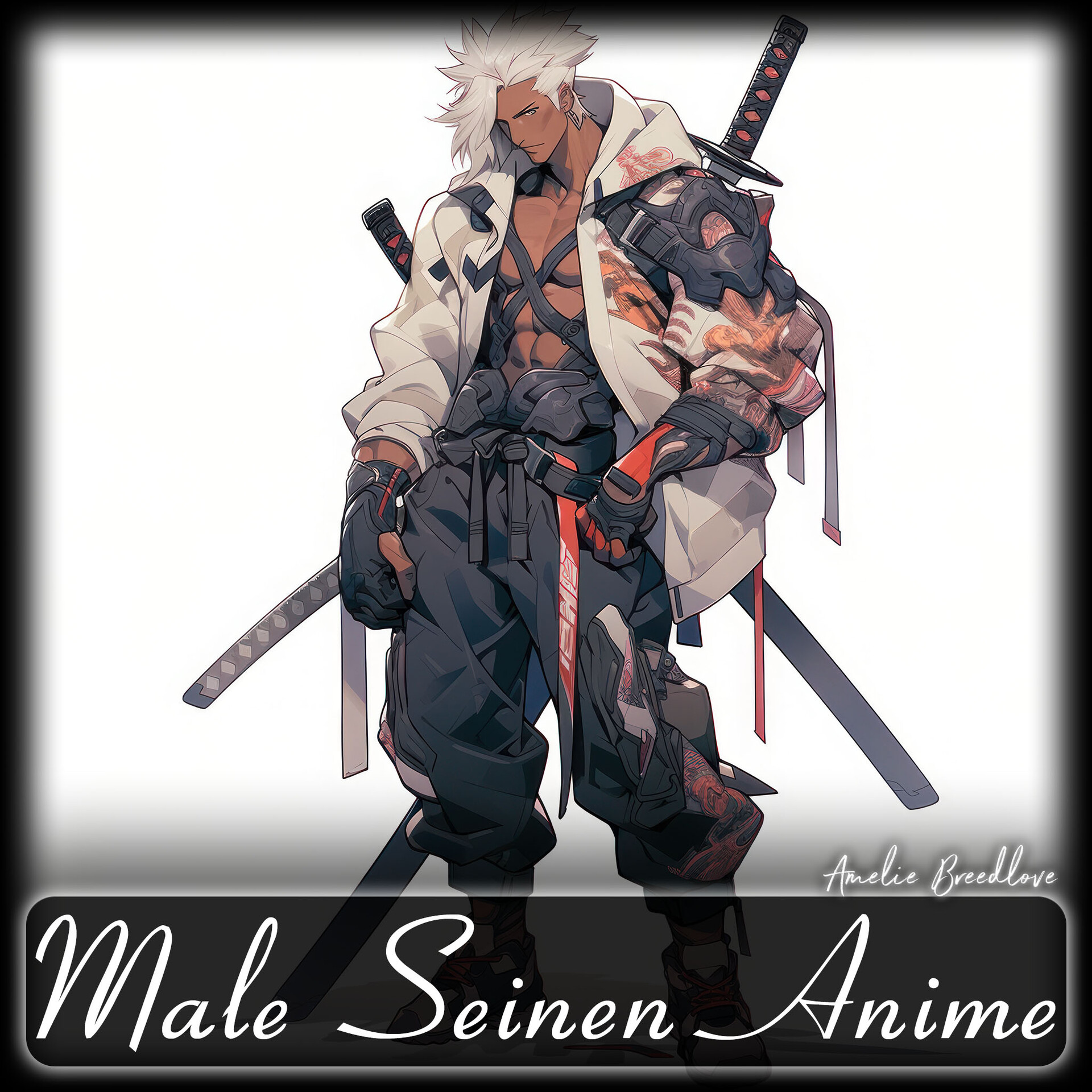 ArtStation - 200 Male Seinen Anime (Full Body) Reference Pack | 4K | v.154