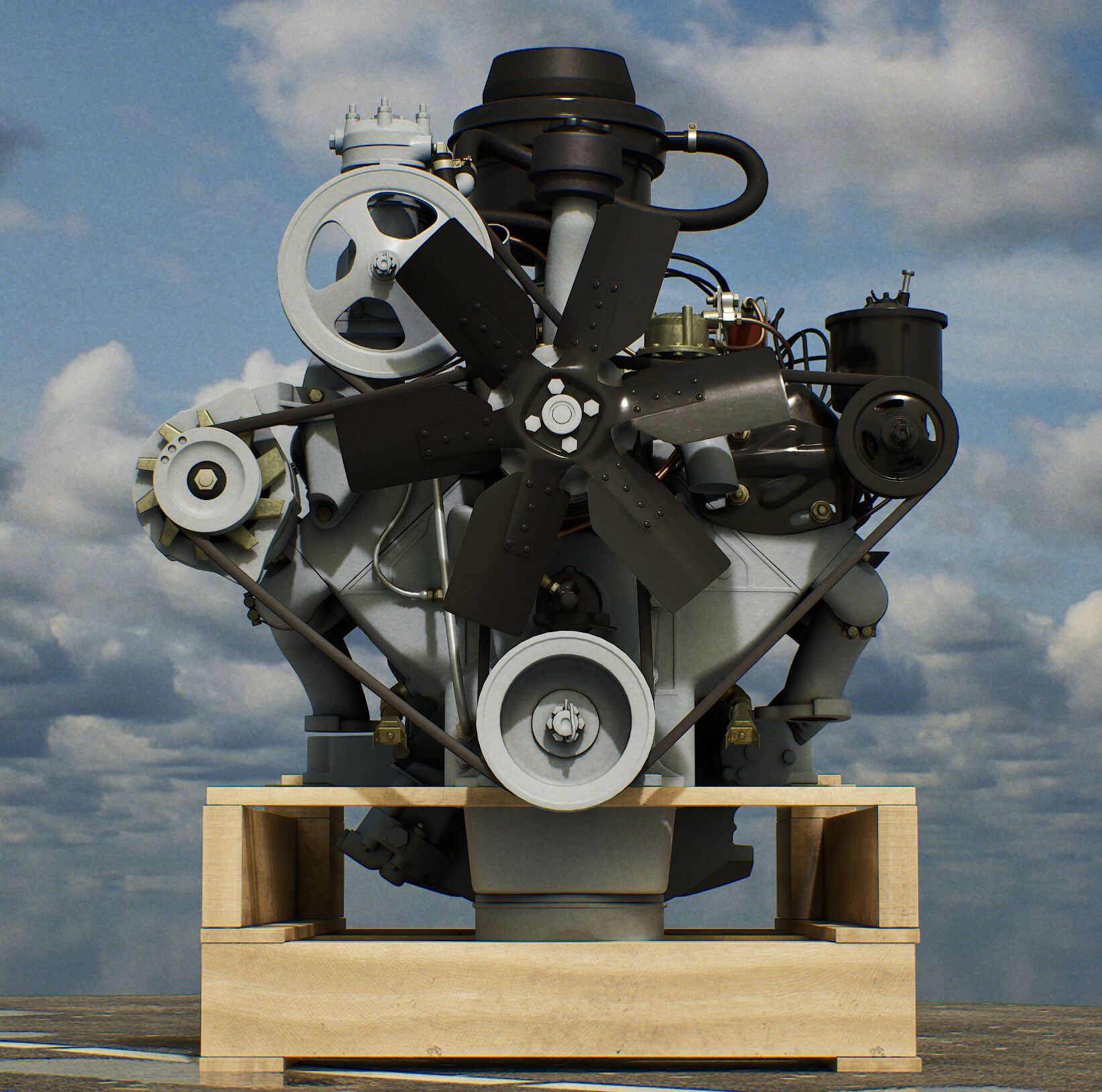 ArtStation - Zil 130Engine Zil-130 V8