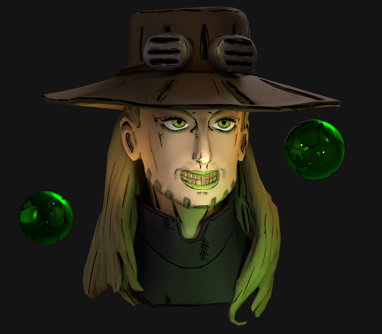 ArtStation - Gyro Zeppeli Bust // JJBA Fanart