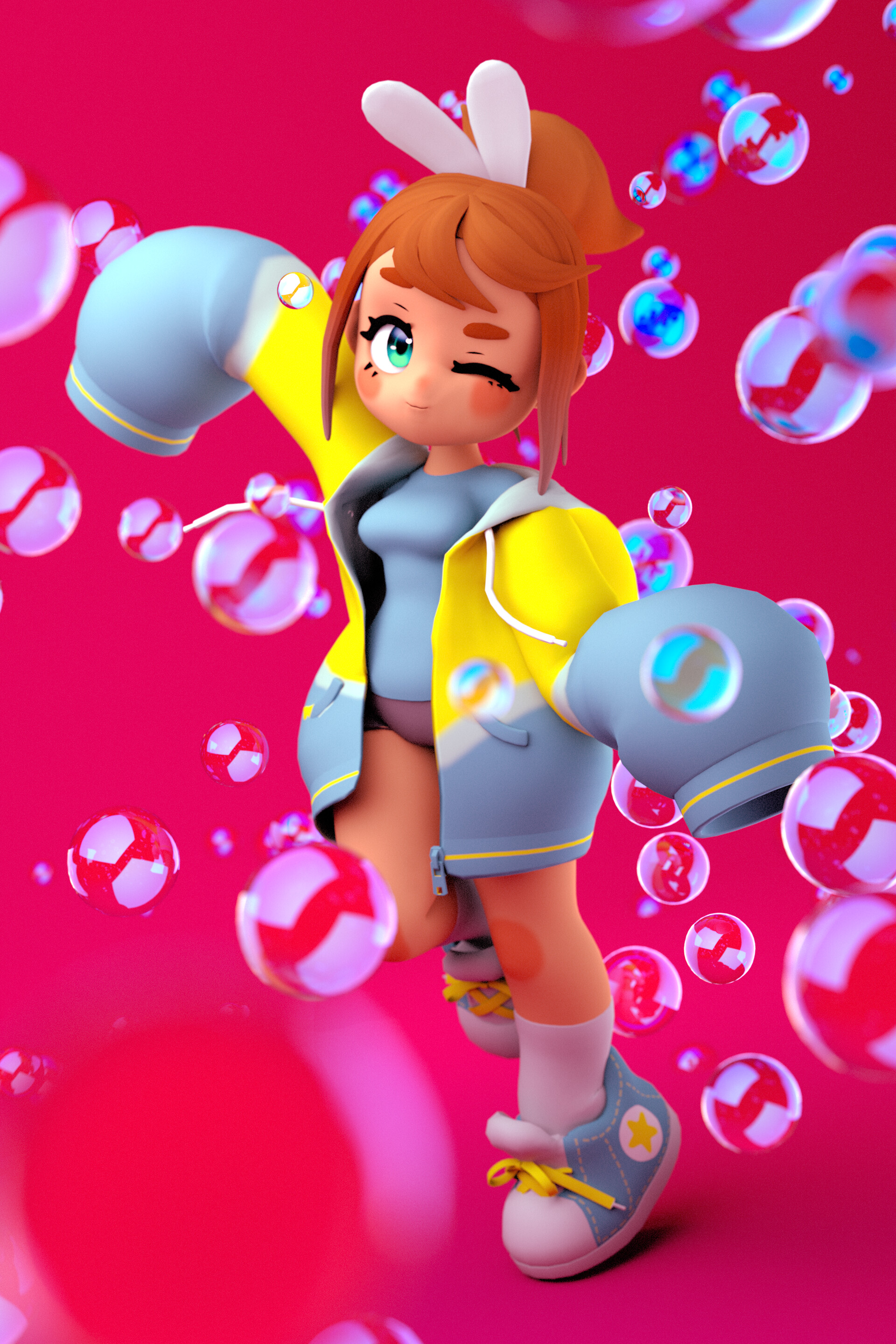 ArtStation - Character Model "Junko"