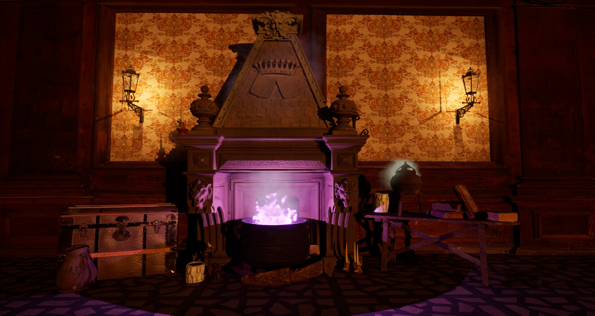 ArtStation - Witch Fire Scene