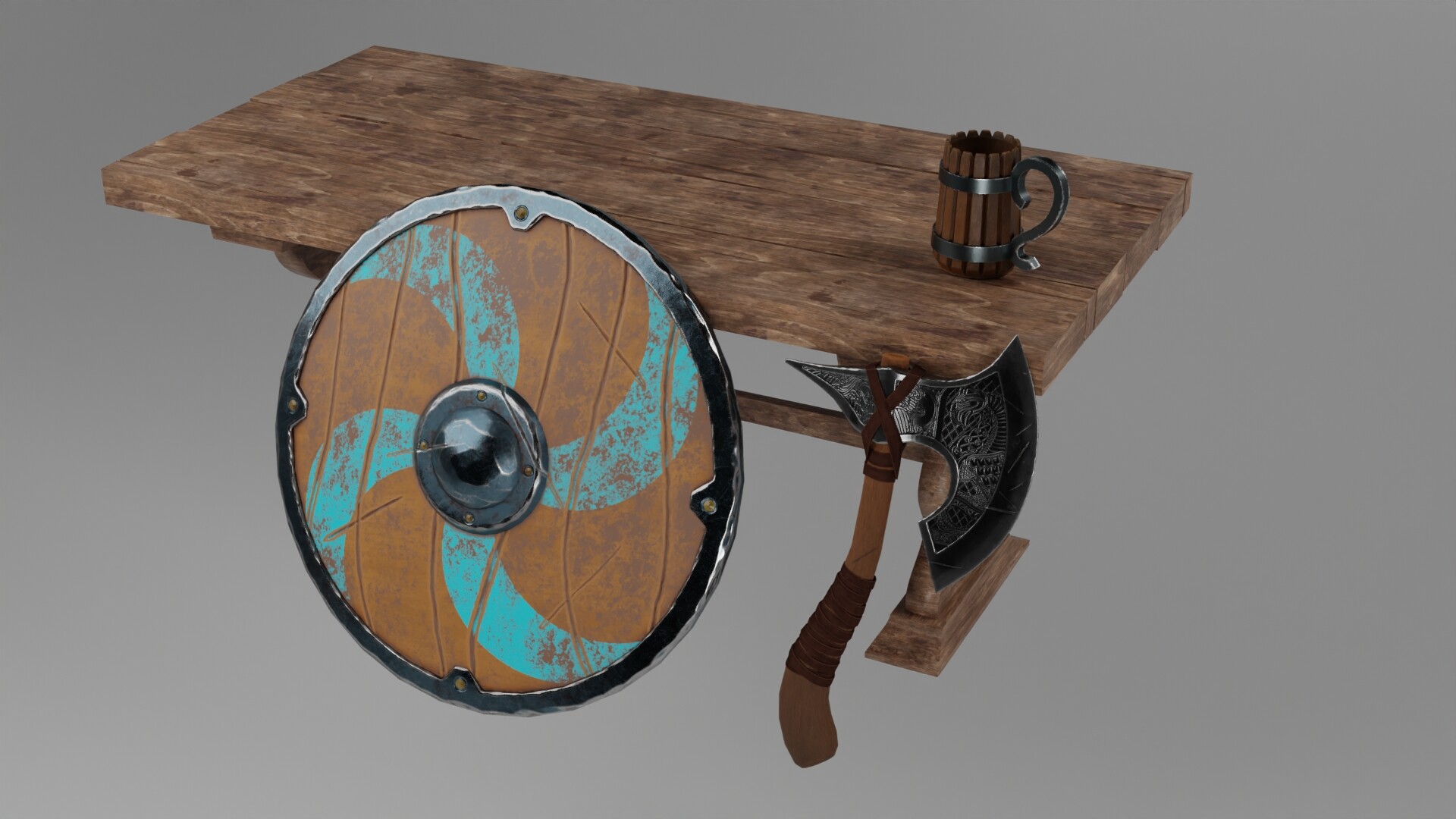 ArtStation - Viking Game Props