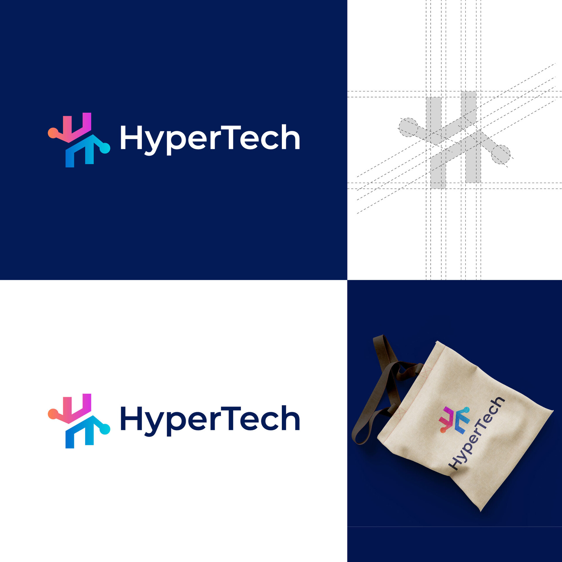 ArtStation - Hyper Tech Logo Design | Branding