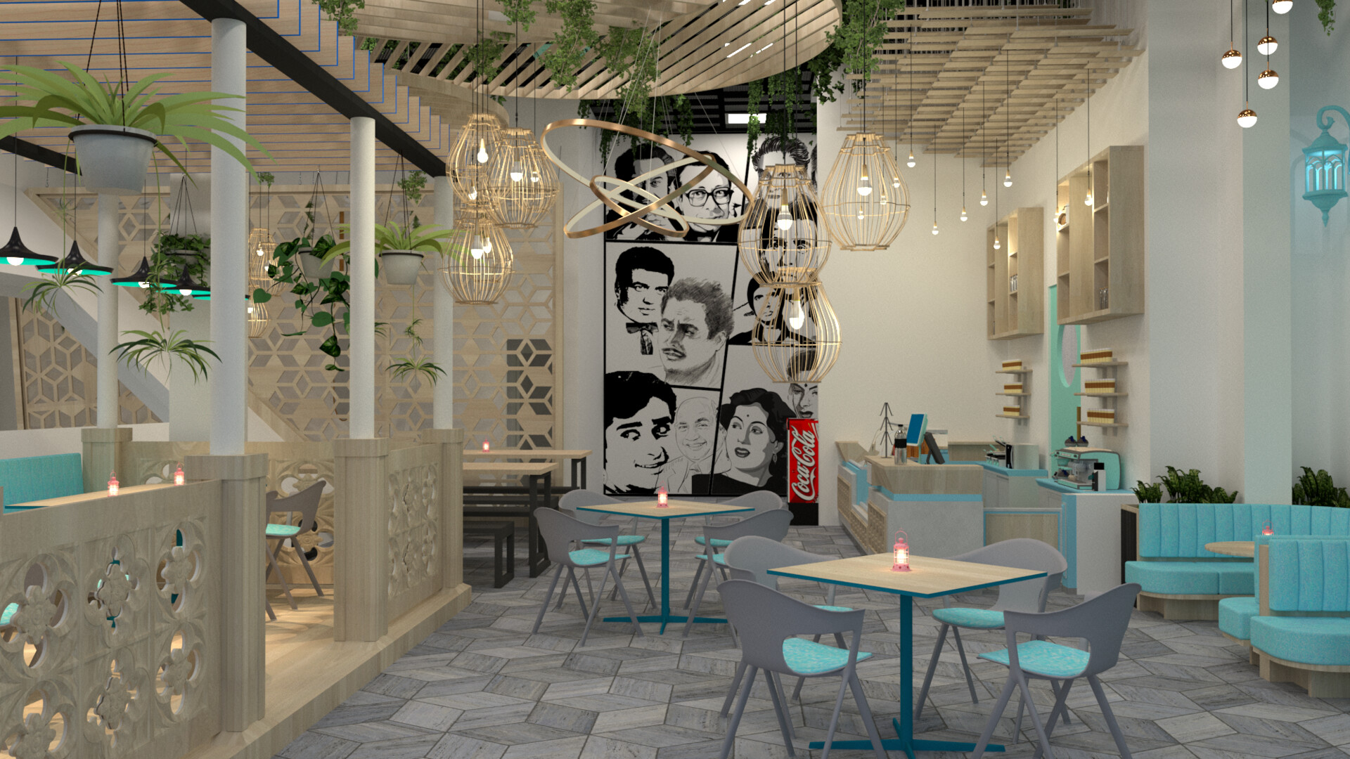 ArtStation - Retro Cafe.