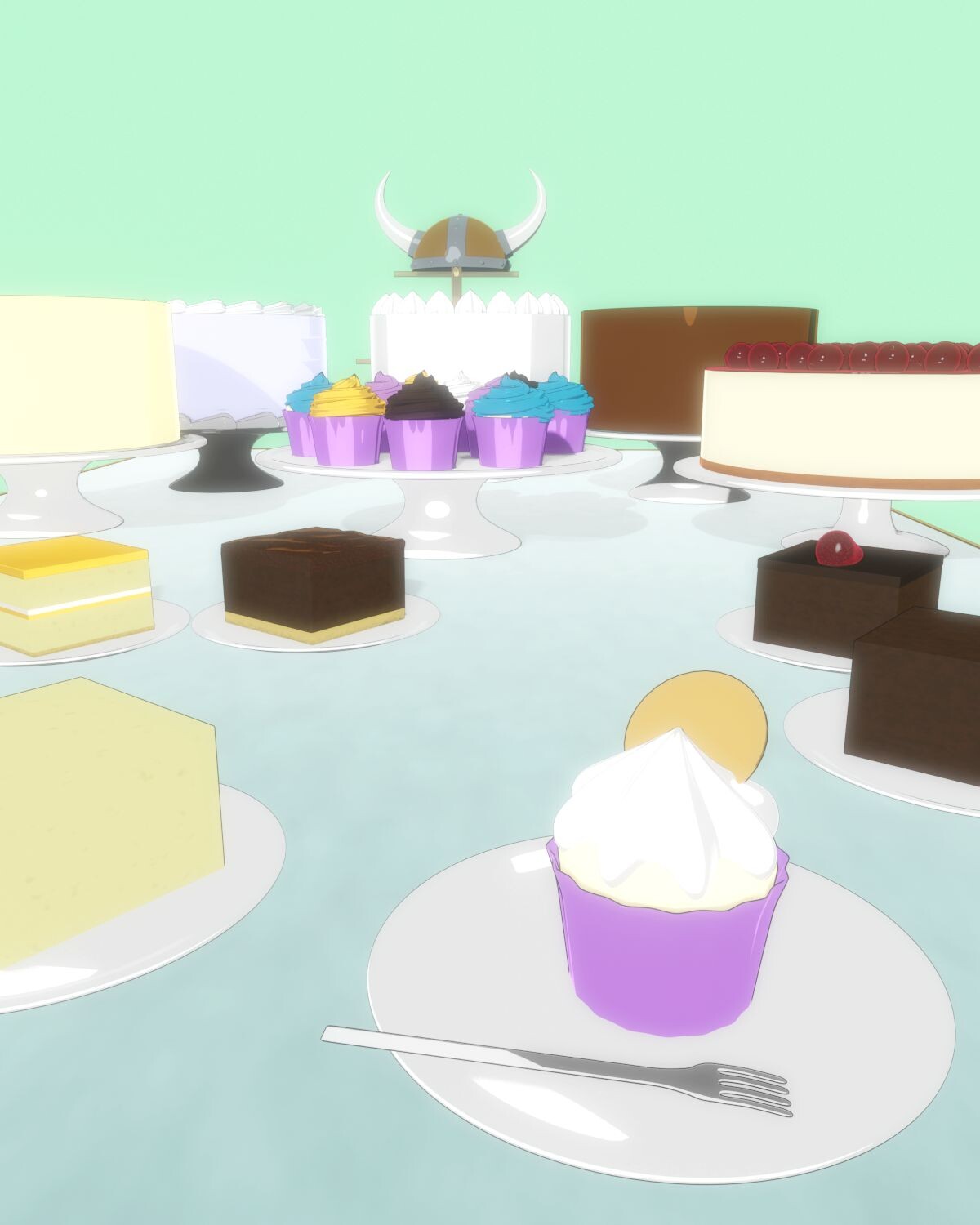 ArtStation - ケーキバイキング (Cake buffet)