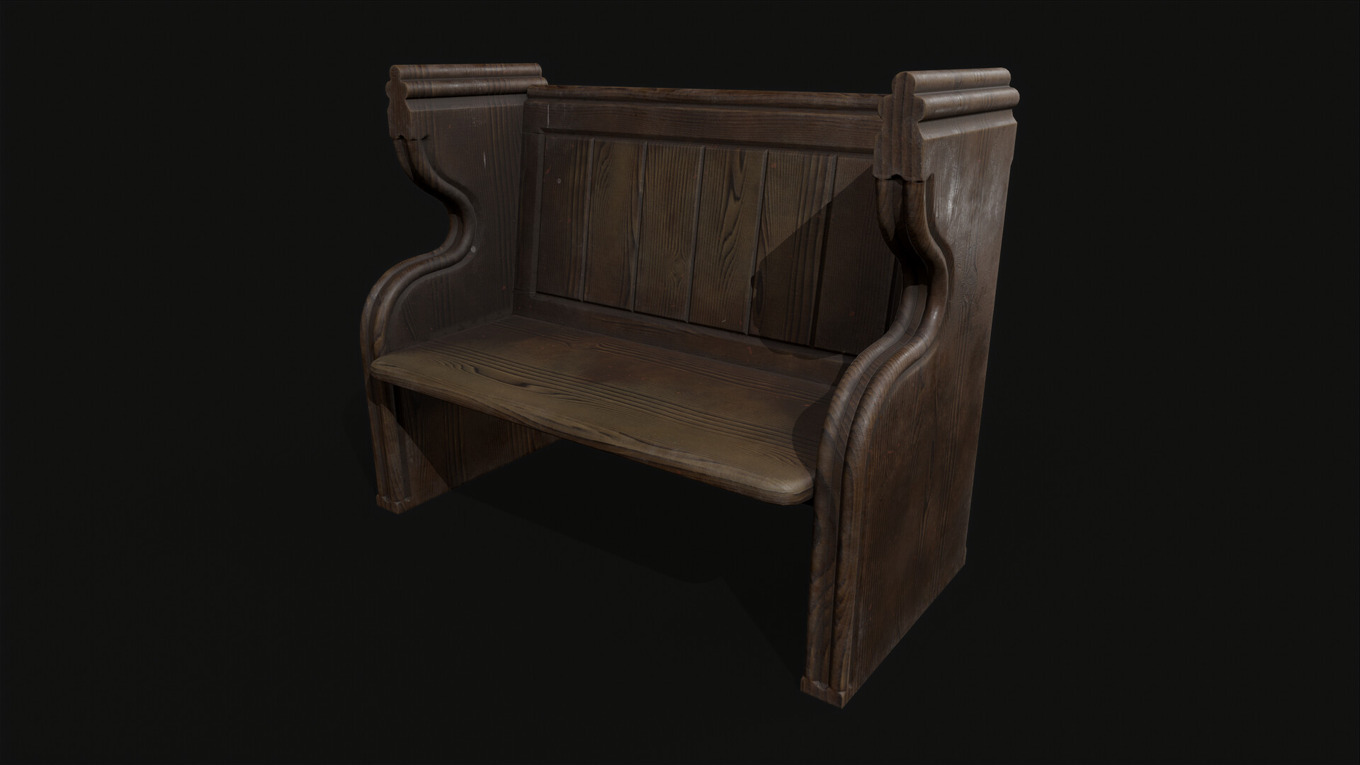 ArtStation - Church Bench