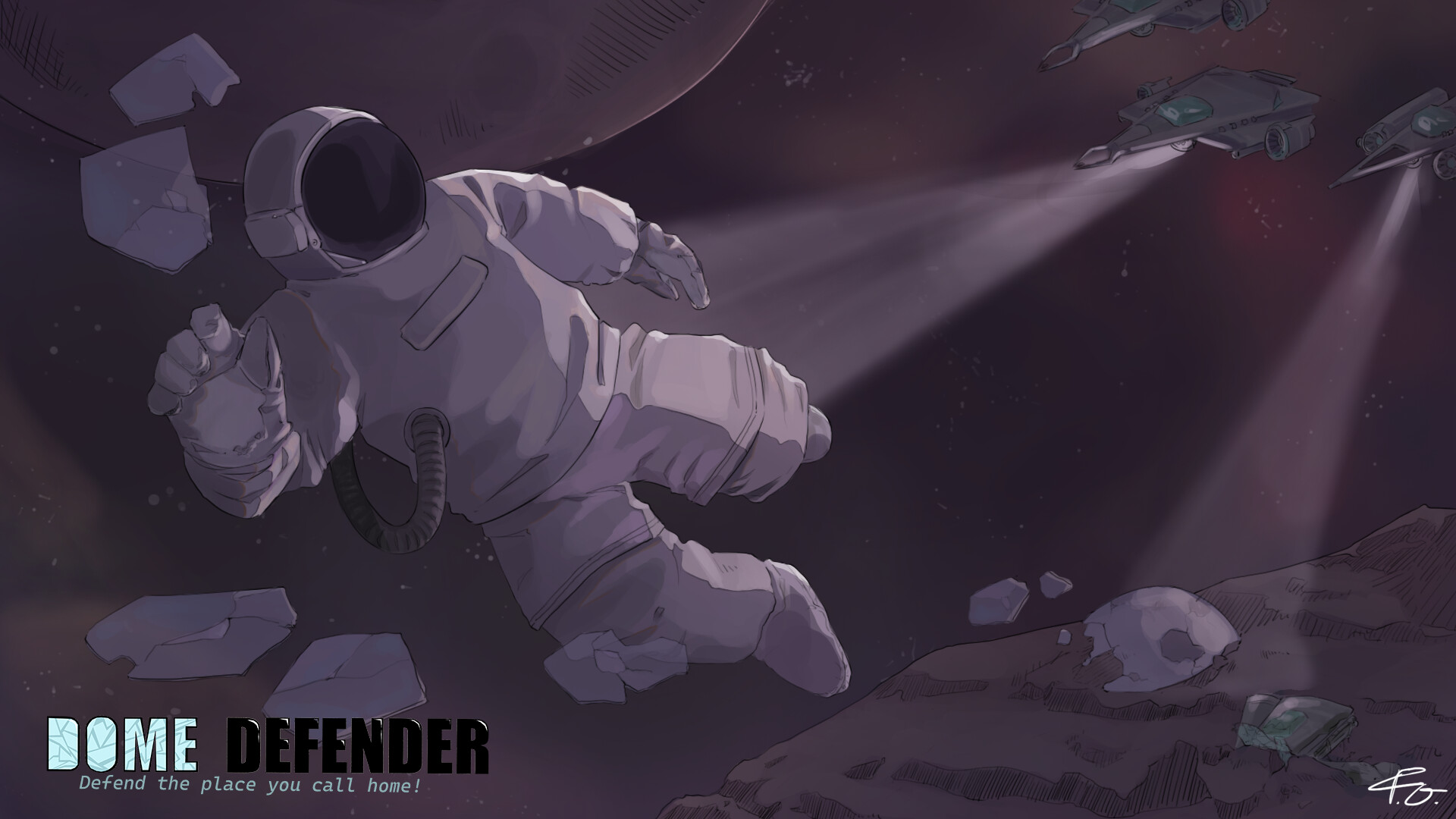 ArtStation - project game, splash screen