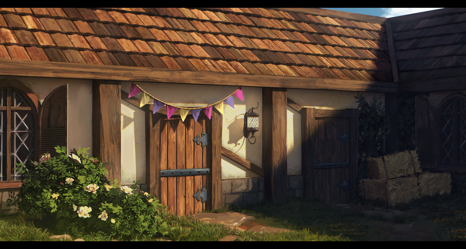ArtStation - Barn corner