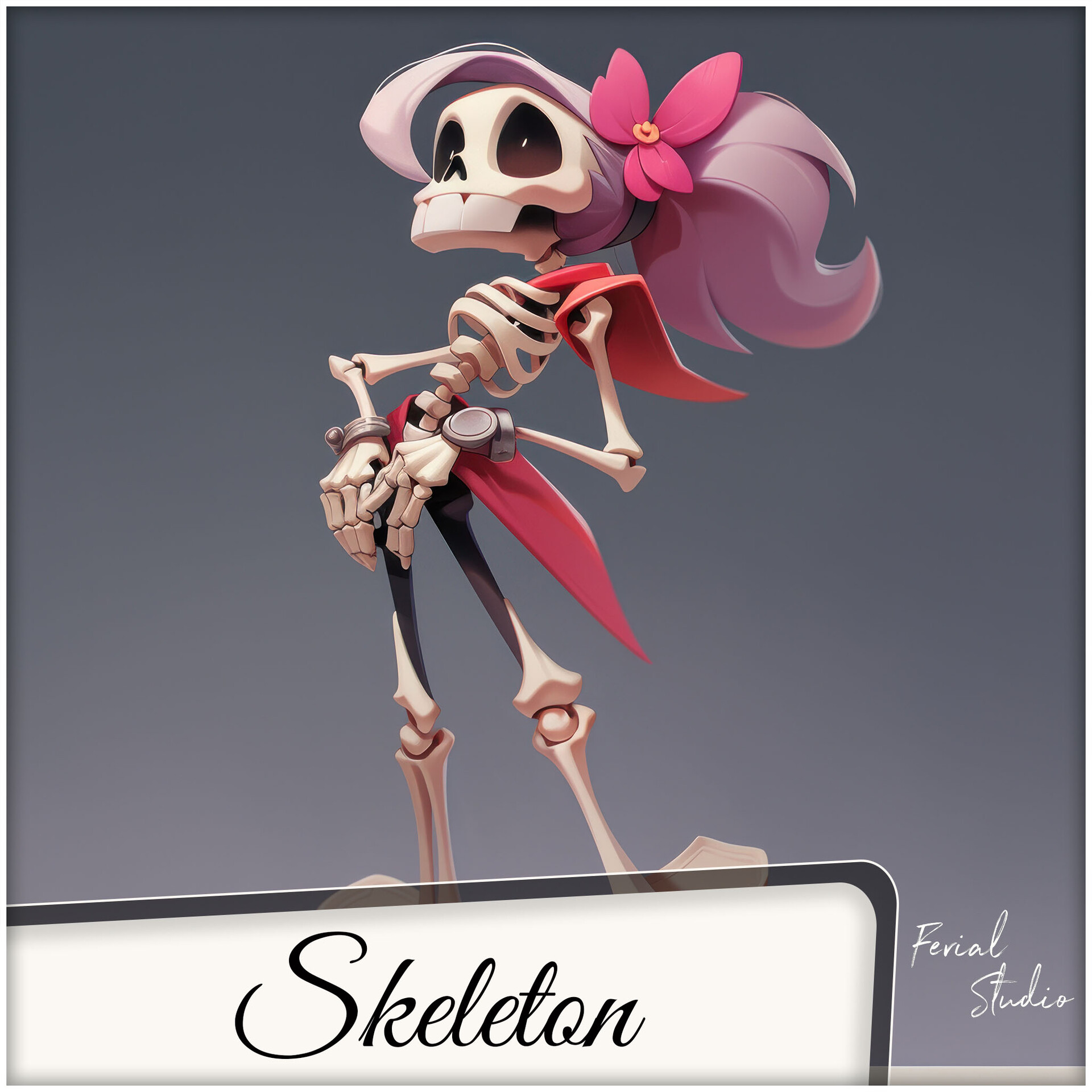 ArtStation - 🔹230 Skeleton Female Character - Stylized Reference Image ...