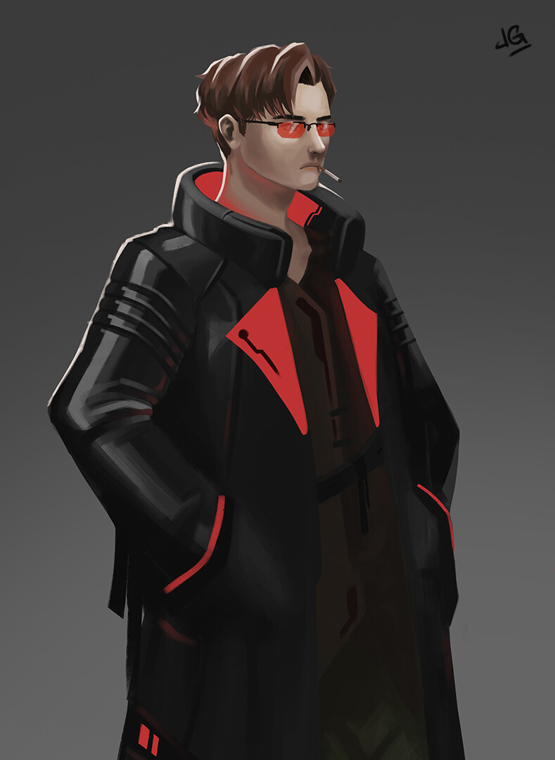 ArtStation - Project 2085 - Main character concept.