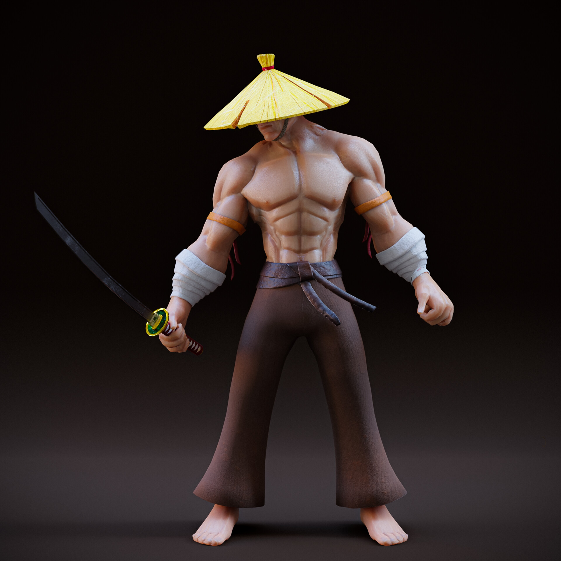 ArtStation - Stylized samurai Gameready model