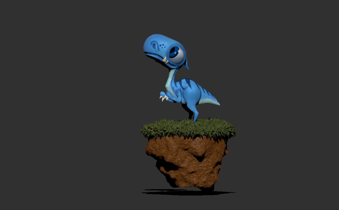 ArtStation - Cartoon Dinosaur