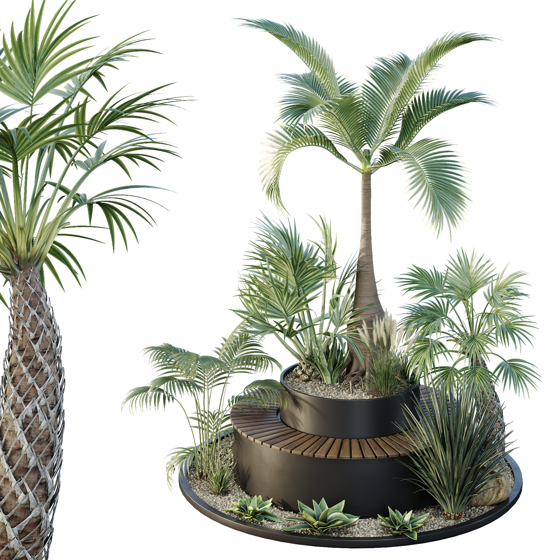 ArtStation - HQ Tree and bush garden box outdoor VOL 19