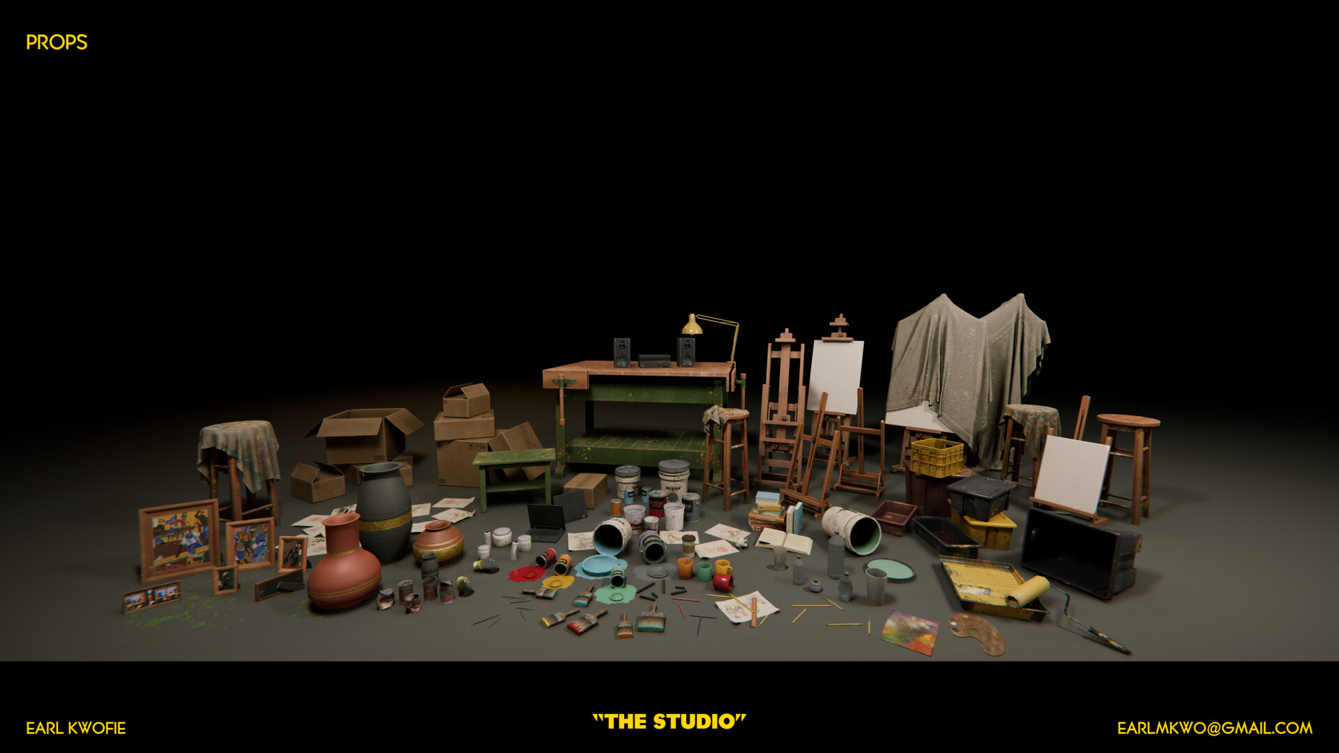 ArtStation - Props for The Studio Environment