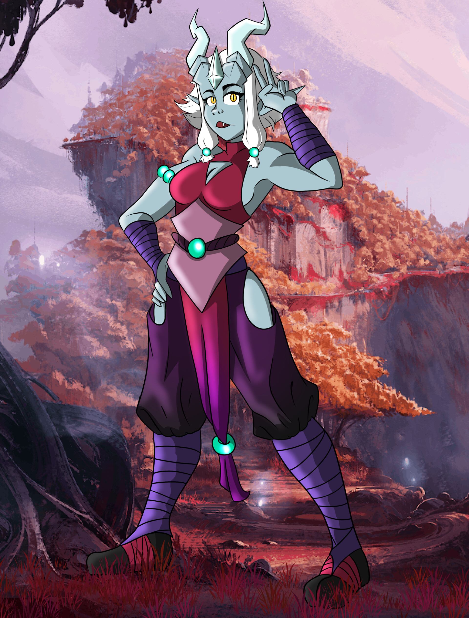 ArtStation - Dahra - original character - DnD Legend of Runeterra