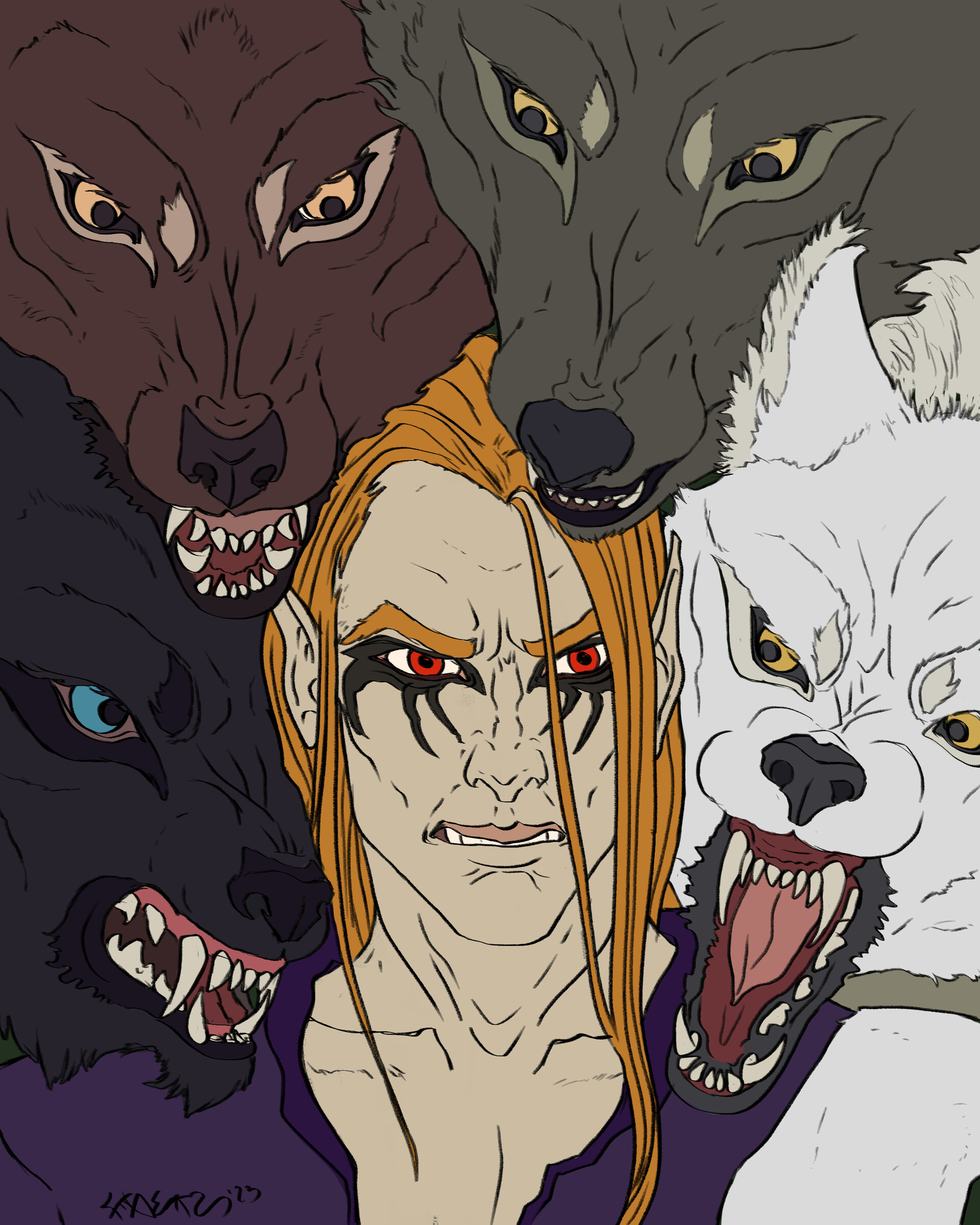 anime wolf pack
