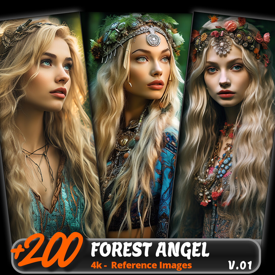 ArtStation - FOREST ANGEL VOL.01/ 4K/ Reference Image