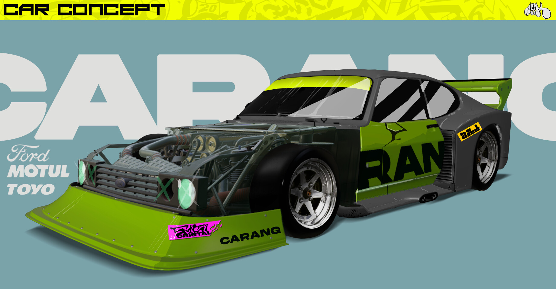 ArtStation - ford capri concept