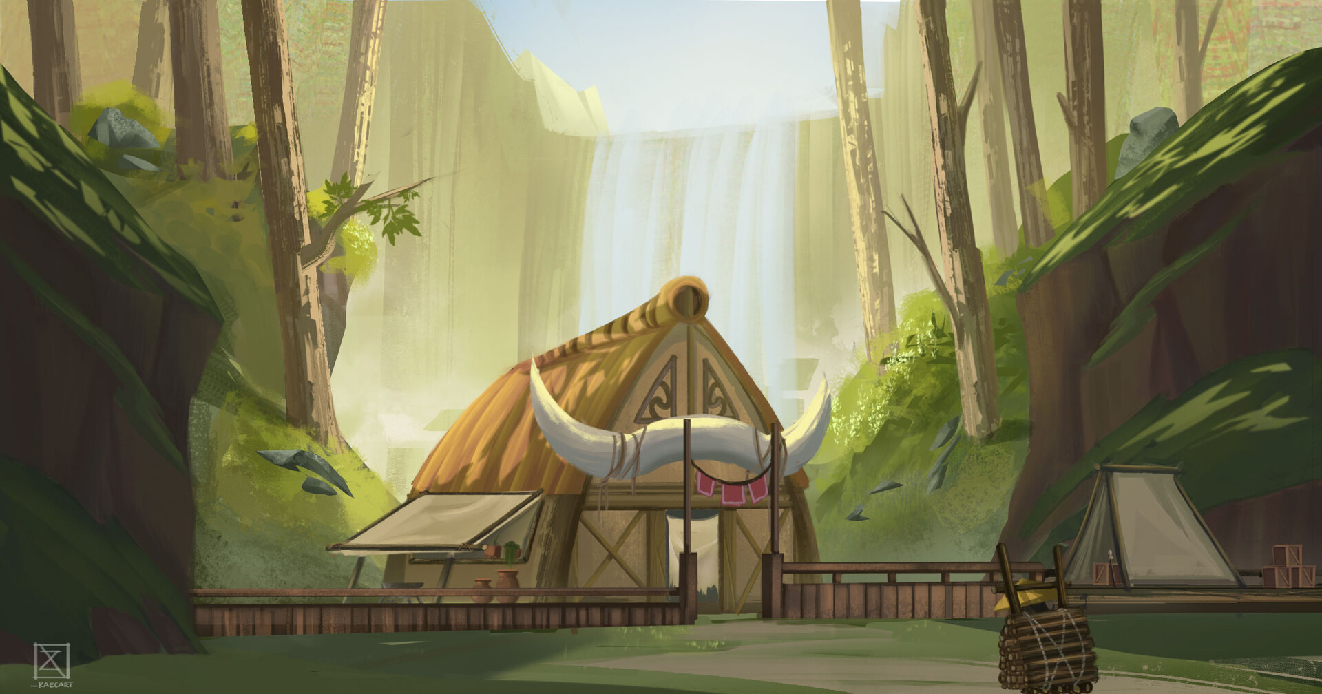 ArtStation - Shaman hut