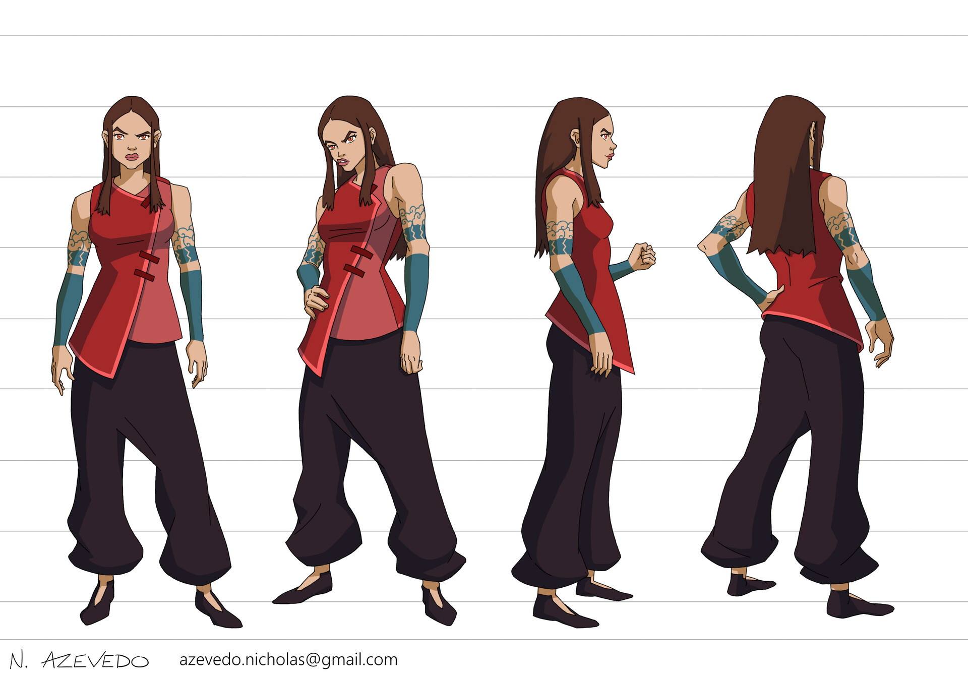 lightning bending poses