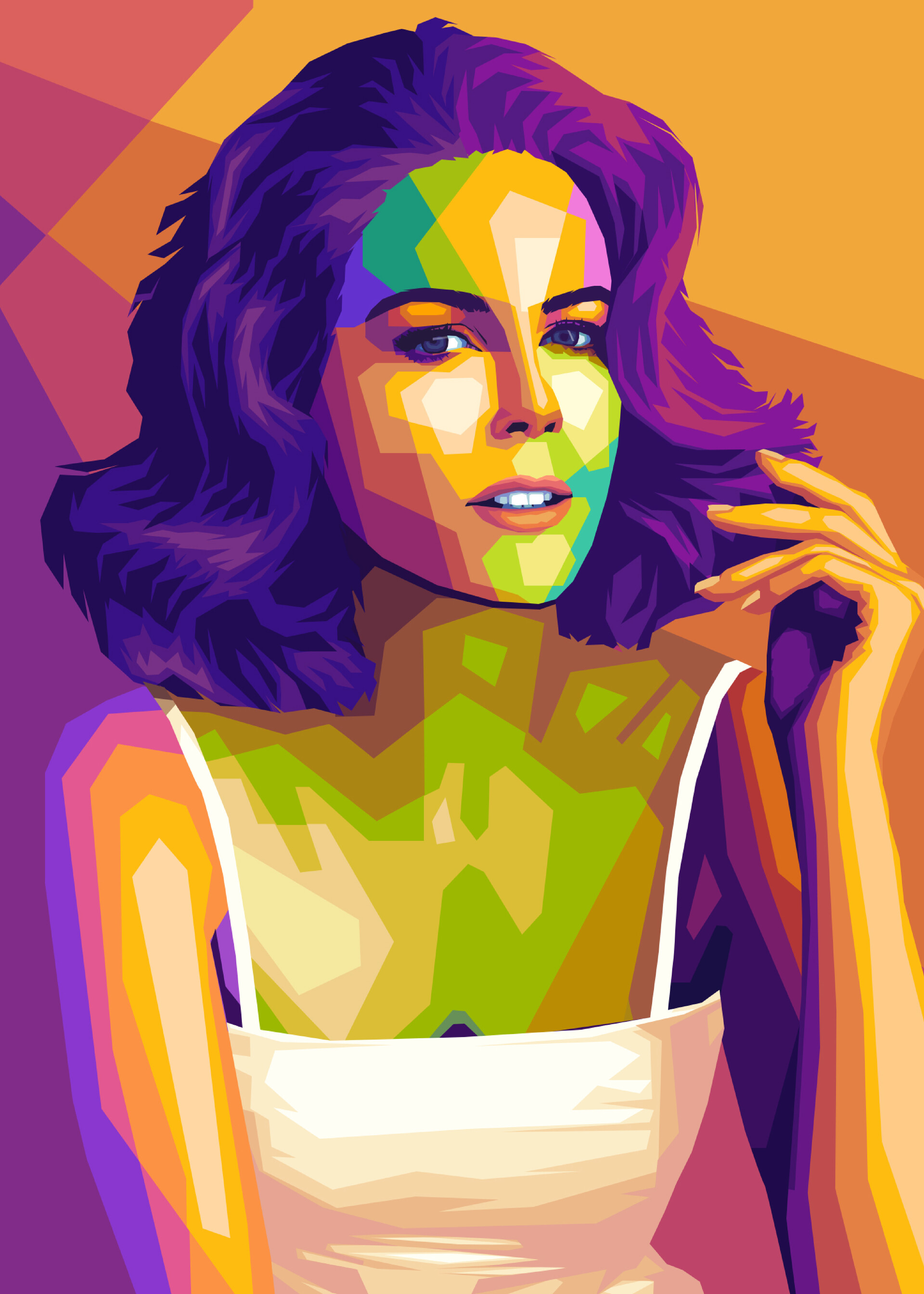 Rizky Irawan - Nicole Kidman Portrait Illustration | Colorful | Artwork ...