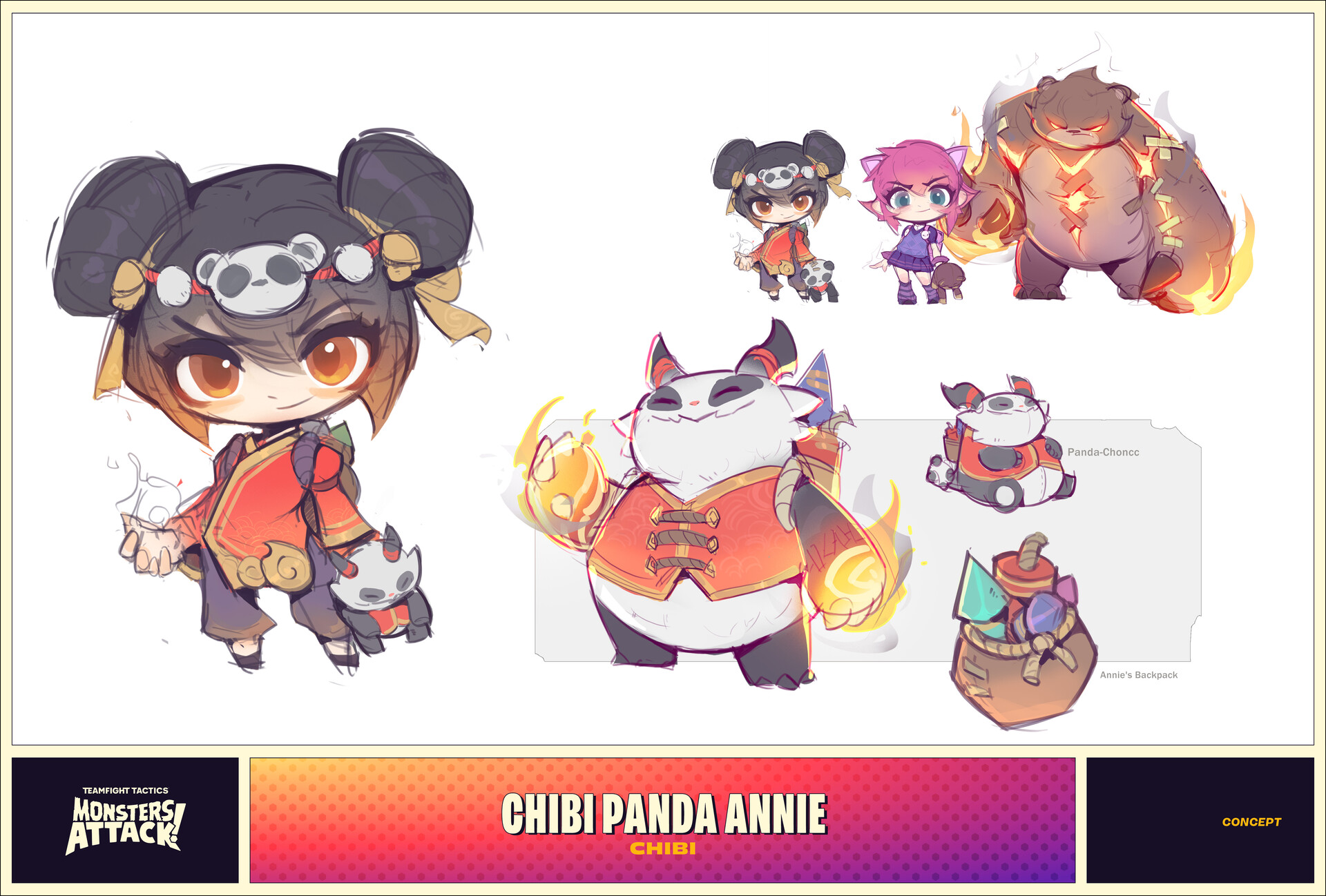 Kudos Productions - Teamfight Tactics | Set8 Monsters Attack | Chibi Panda Annie & Finisher