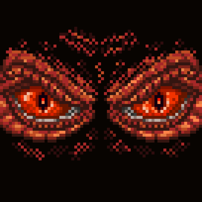closed eye pixel art