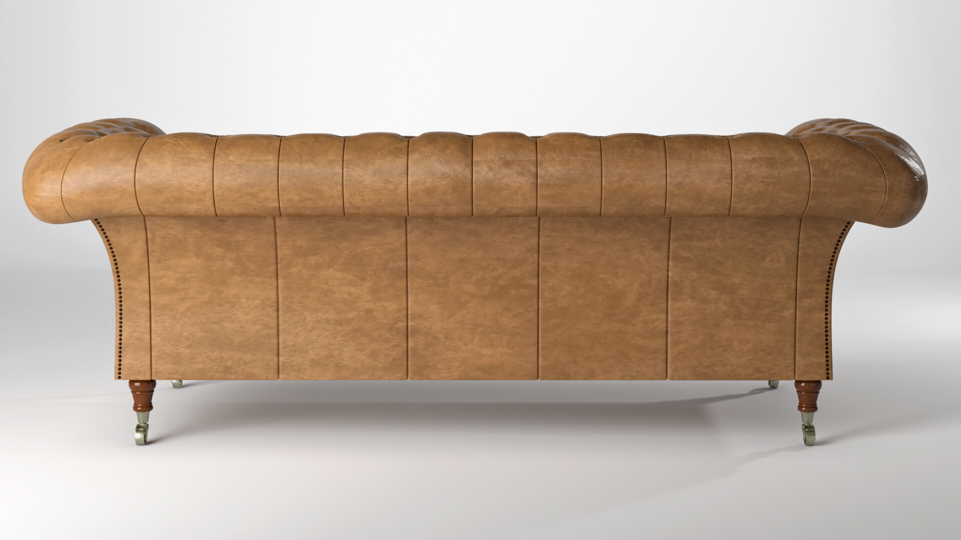 ArtStation - 3D Furniture Modeling of Brown Couch/Sofa For Living Room