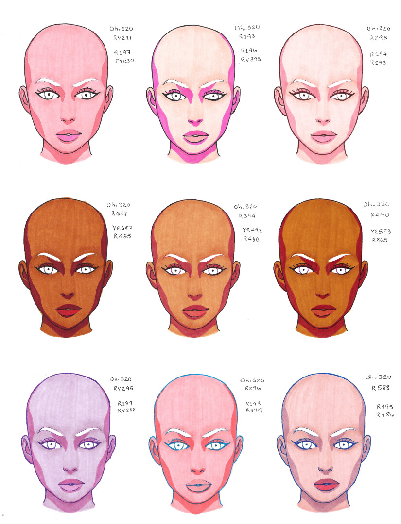 ArtStation - Female Face - Set 31