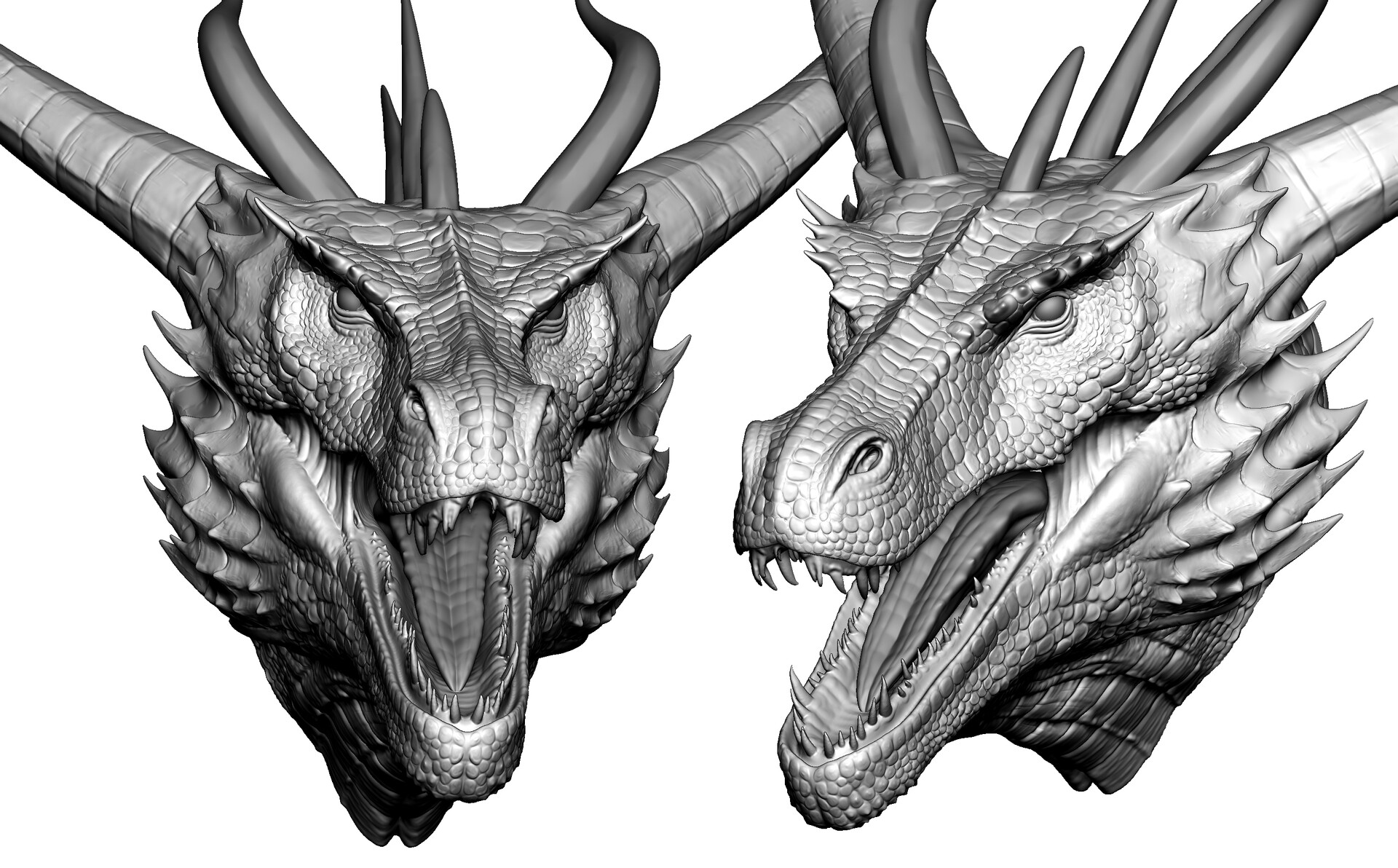 ArtStation - Dragon Head Concept