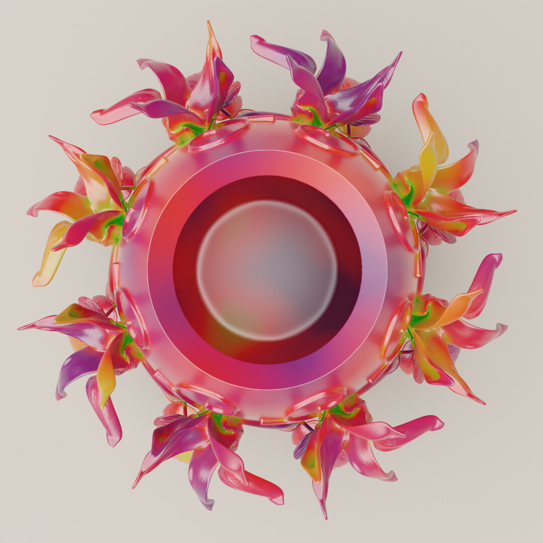 MEHARBAN KHAN - BOTANICAL ELEGANCE VASE 3D print model