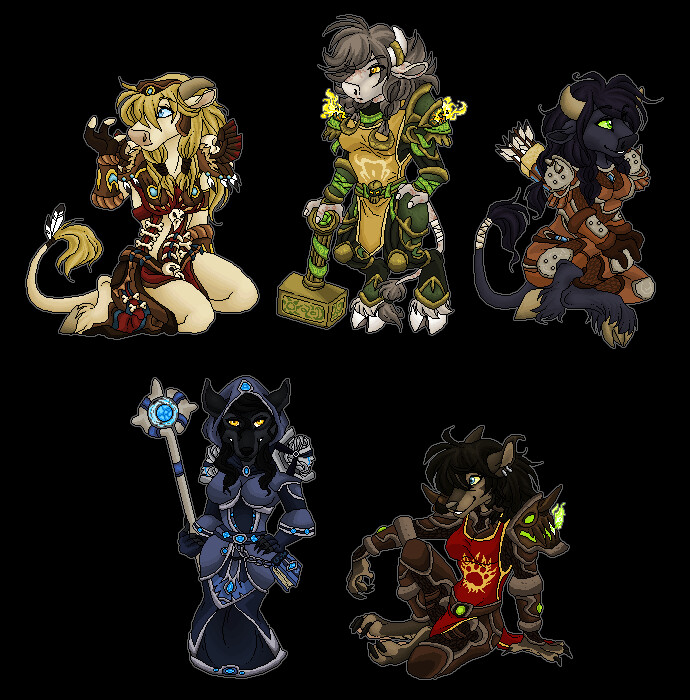 ArtStation - WoW pixel characters