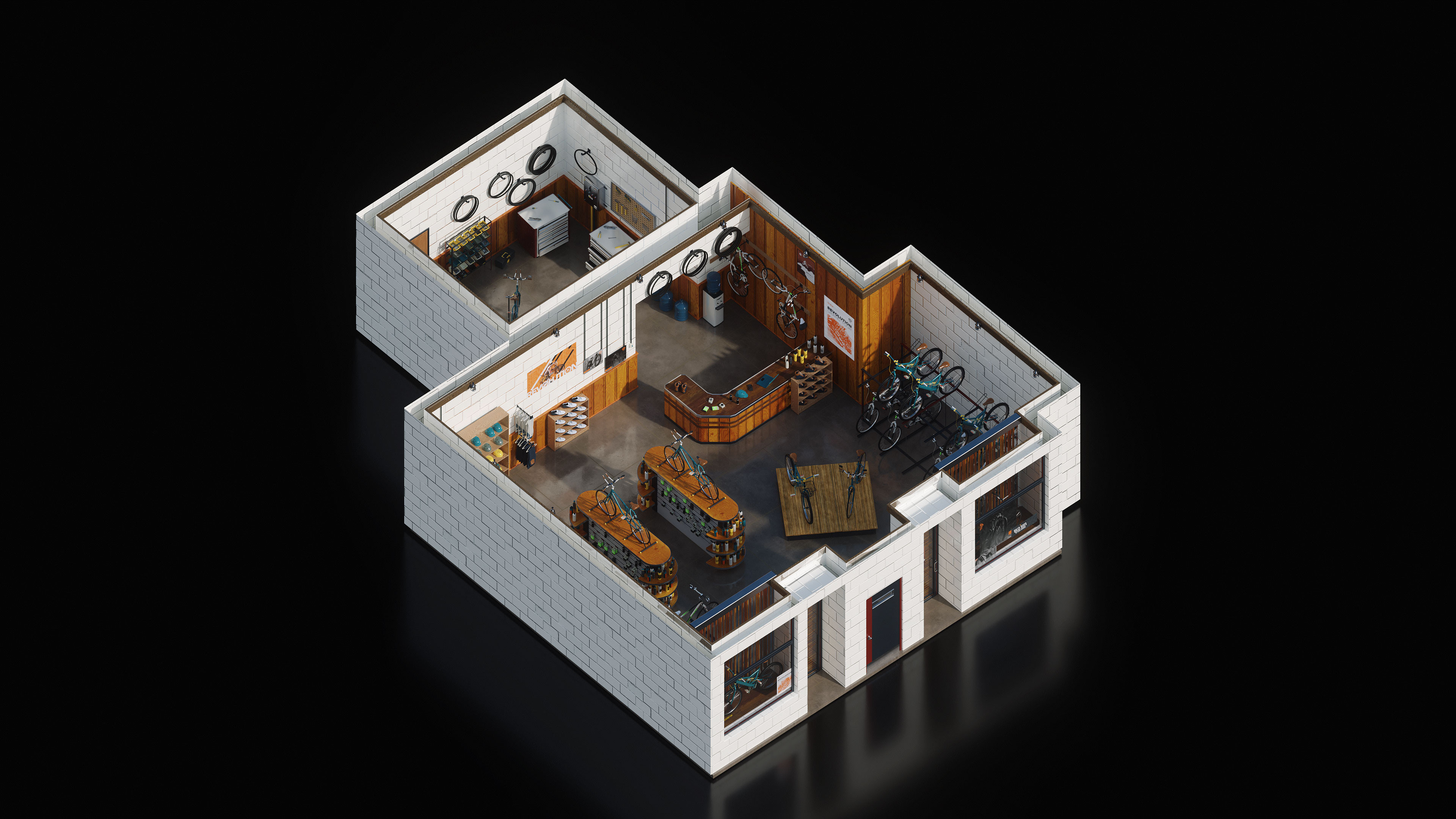 KitBash3D - "Retail Stores" - Premium 3D Models and Materials Kit