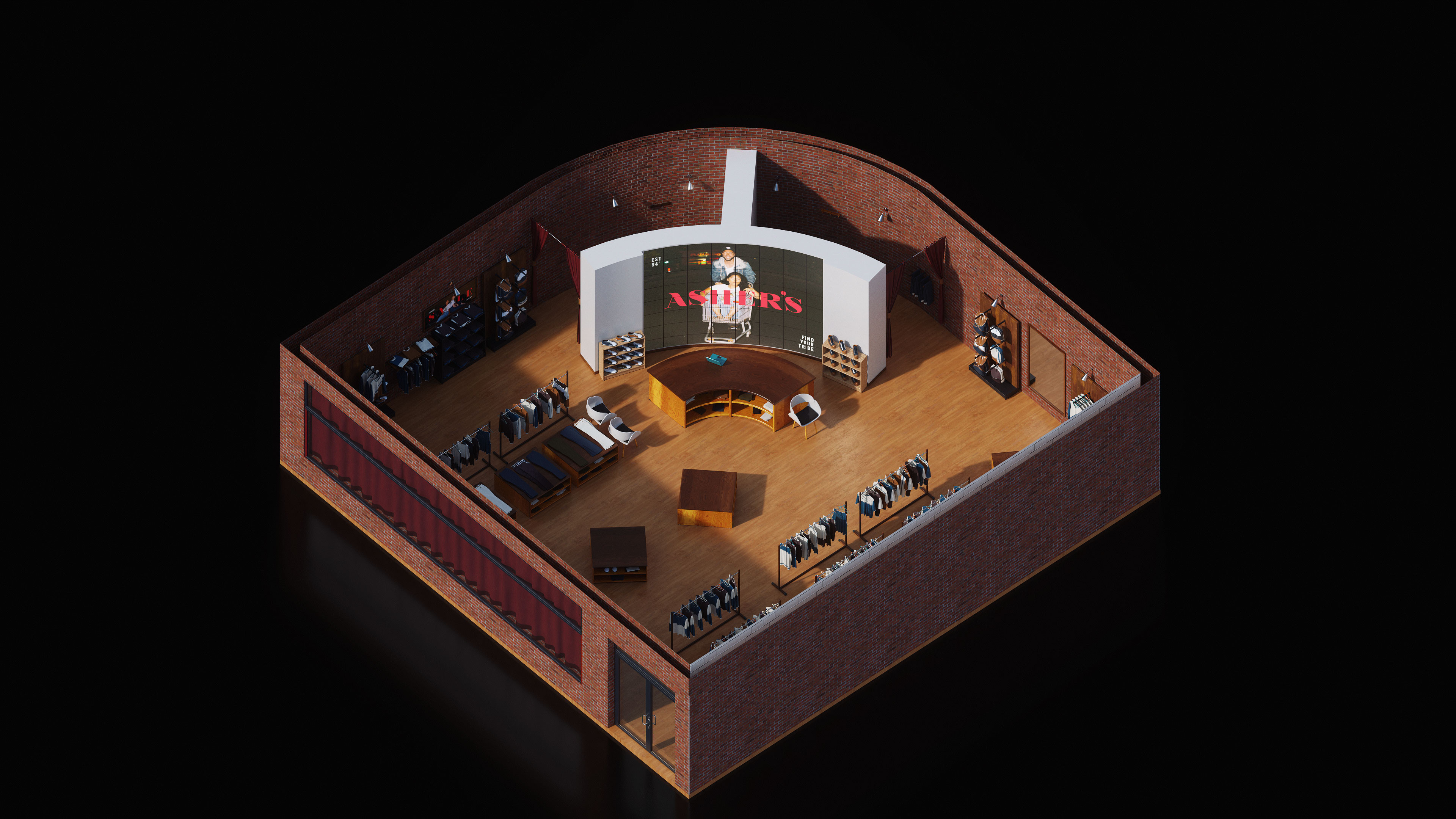 KitBash3D - "Retail Stores" - Premium 3D Models and Materials Kit