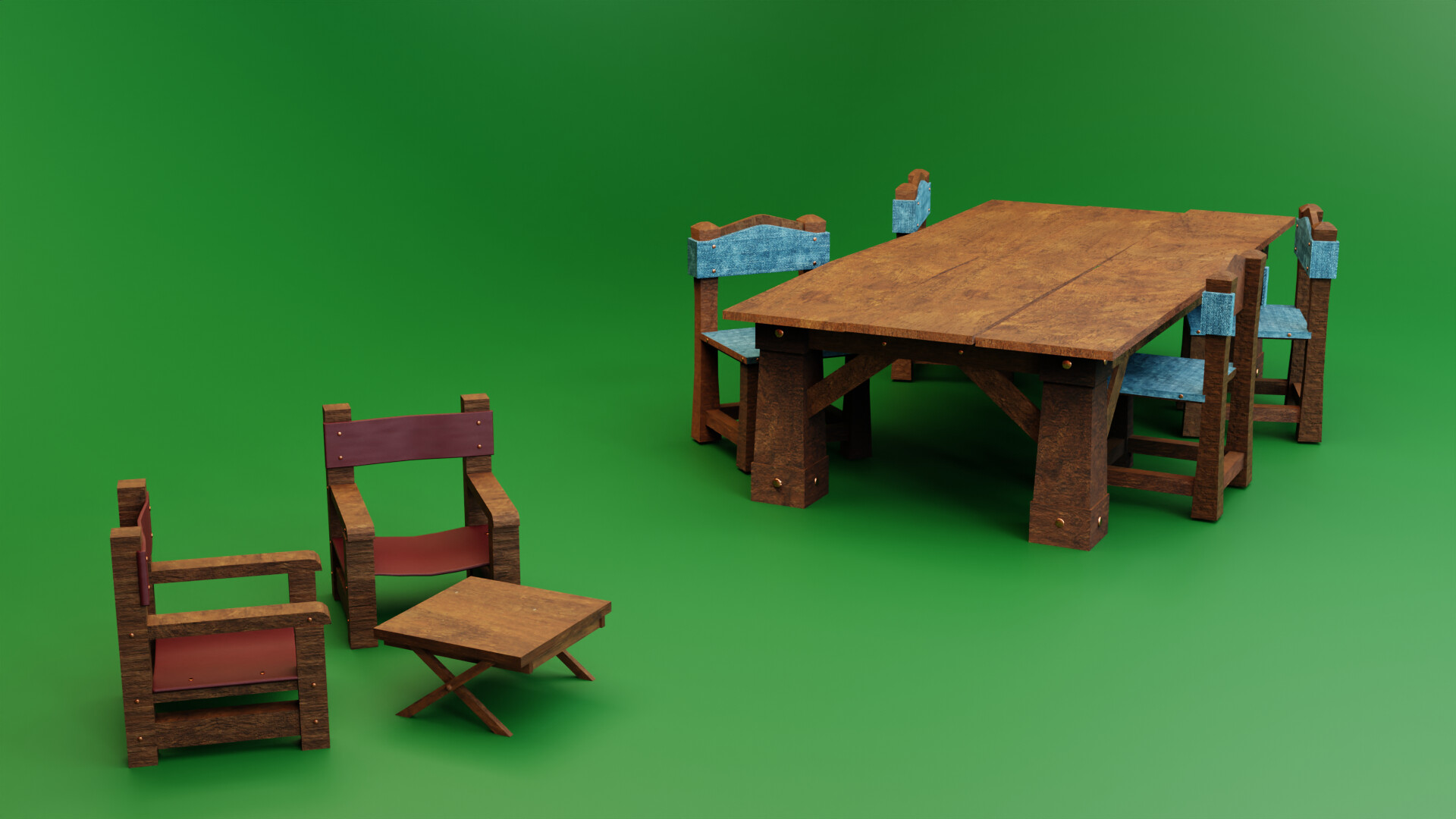 ArtStation - table and chairs